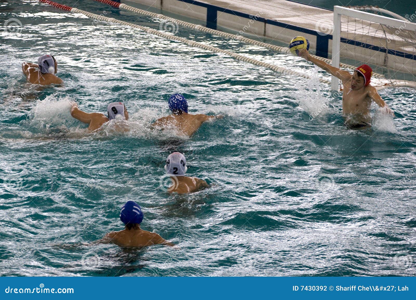 Water Polo Action editorial photography. Image of tournament - 7430392