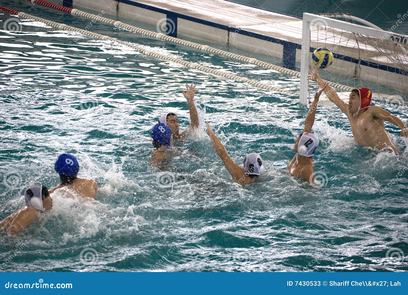 Water Polo Action editorial stock photo. Image of championships - 7430533