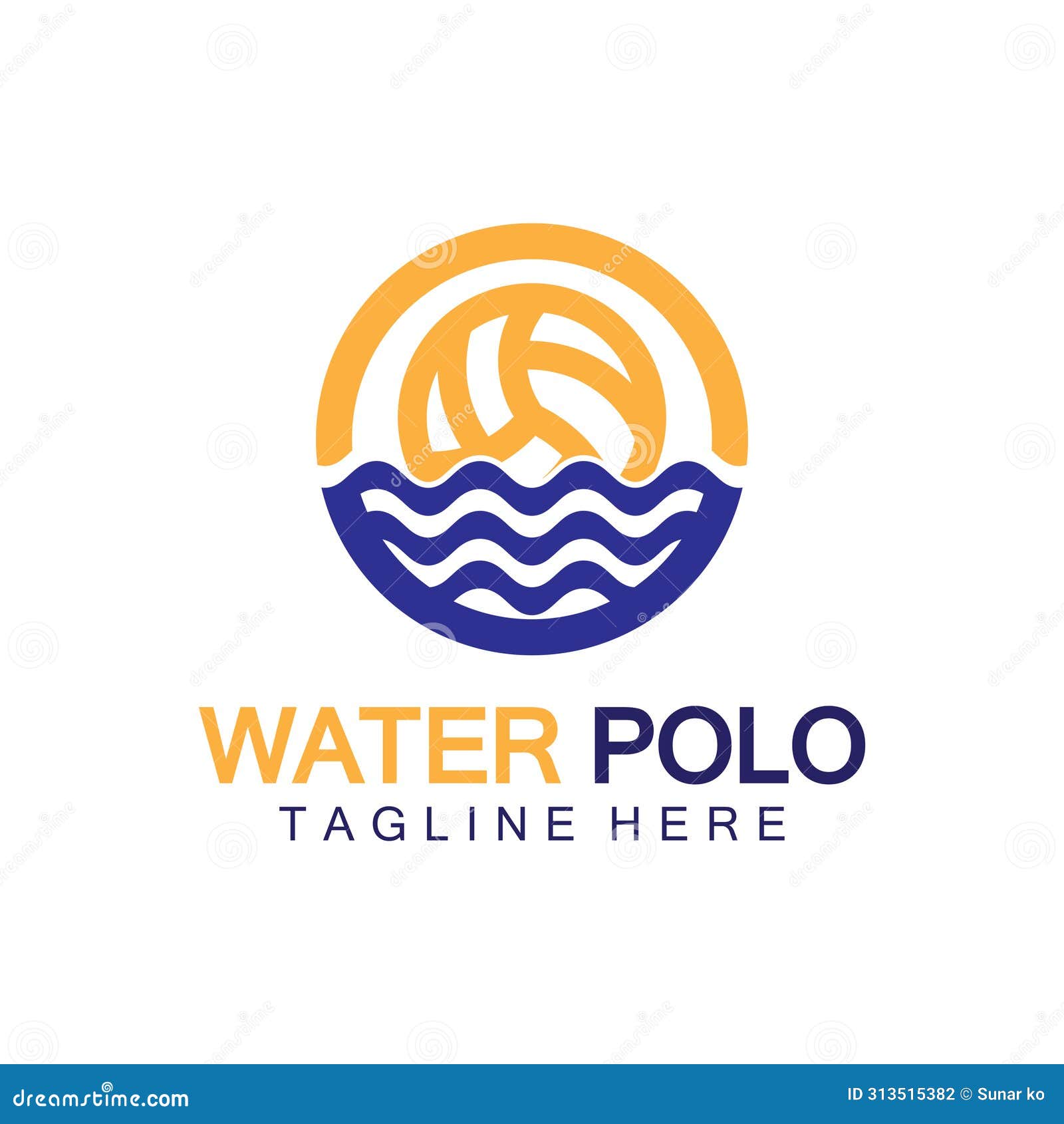 Water Polo Logo Vector Icon Design. Logo Sport Water Polo Stock Vector ...