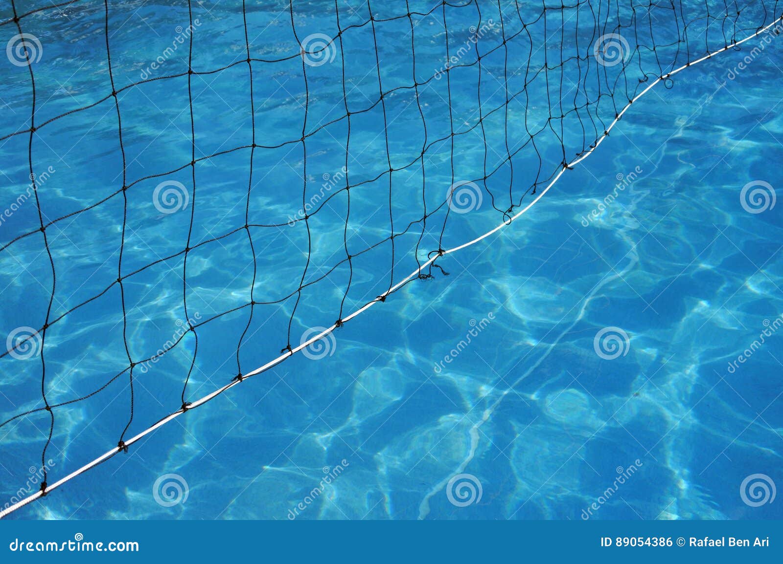 Water Polo Net in Swimming Pool Stock Photo - Image of fitness, game ...