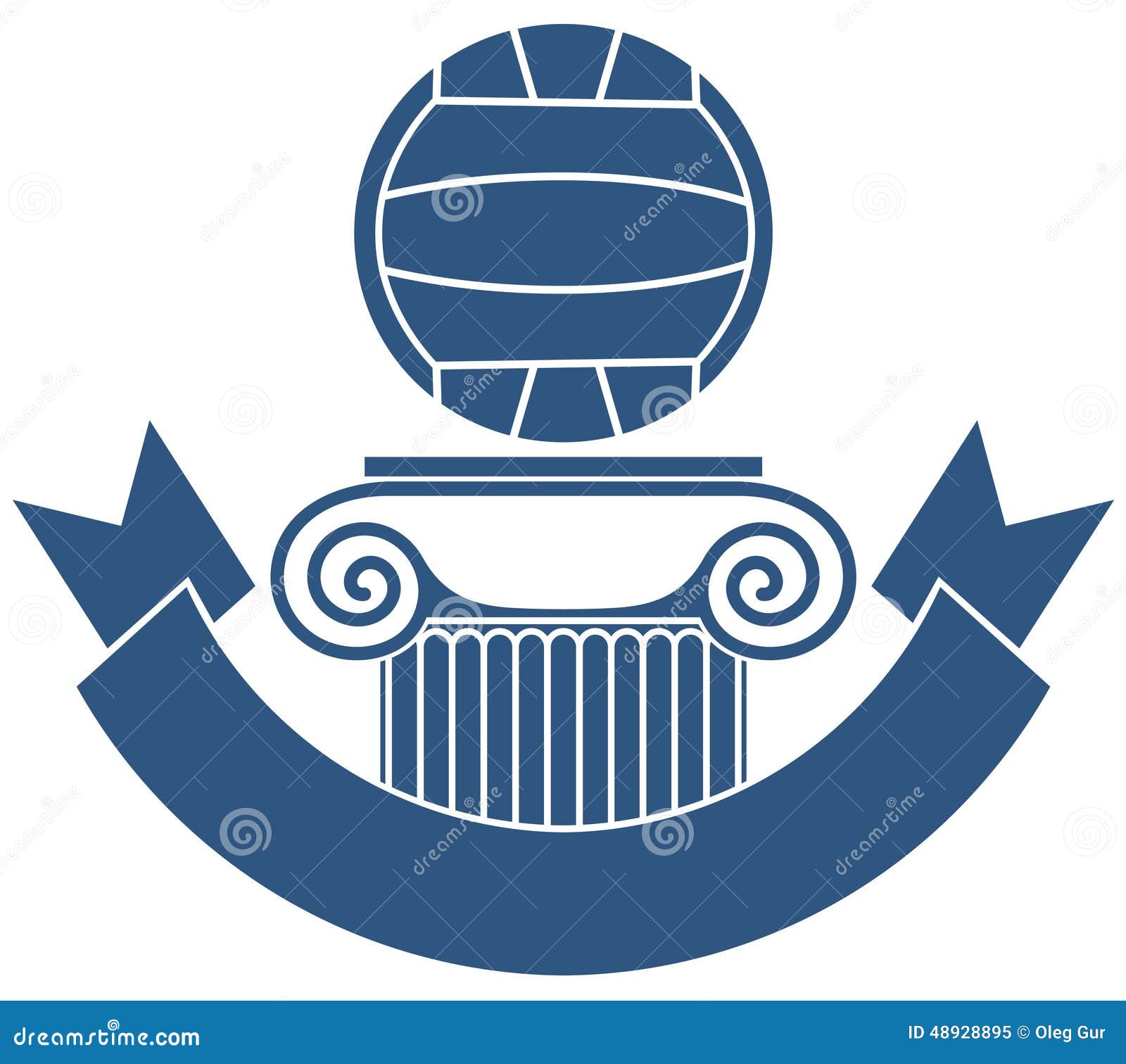 Water polo stock vector. Illustration of sign, element - 48928895