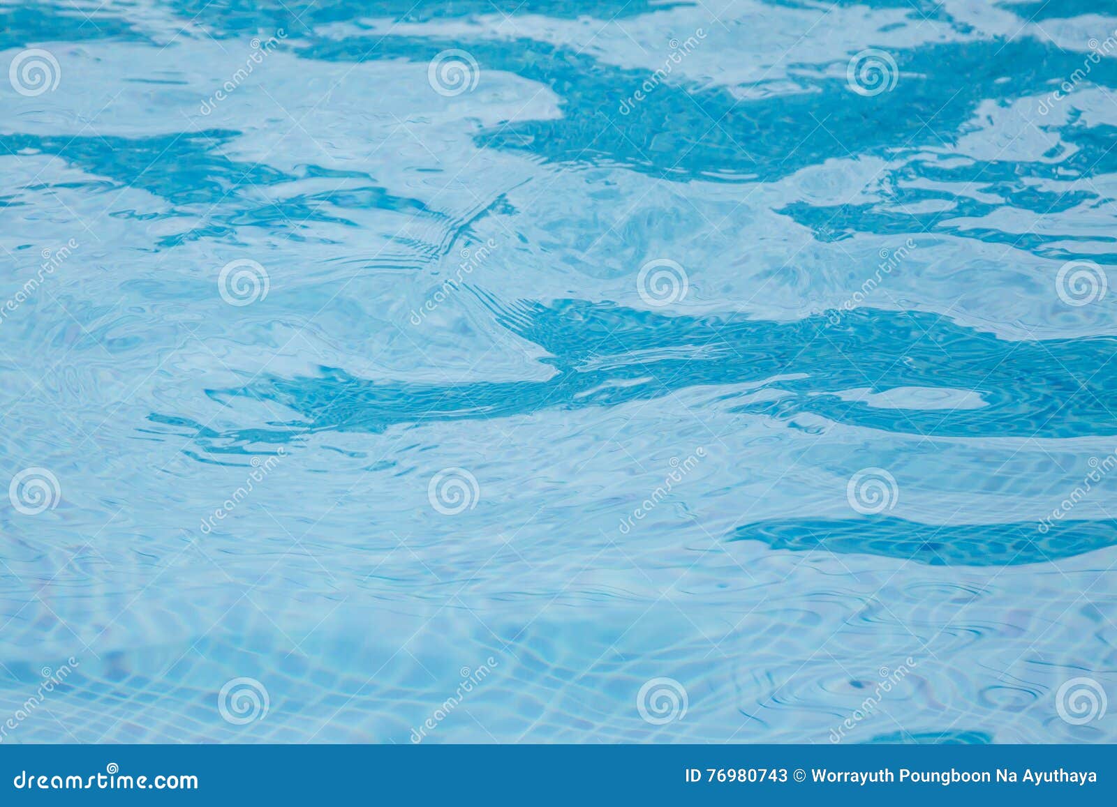 Water Pool Blue Color Background Stock Image - Image of pattern ...