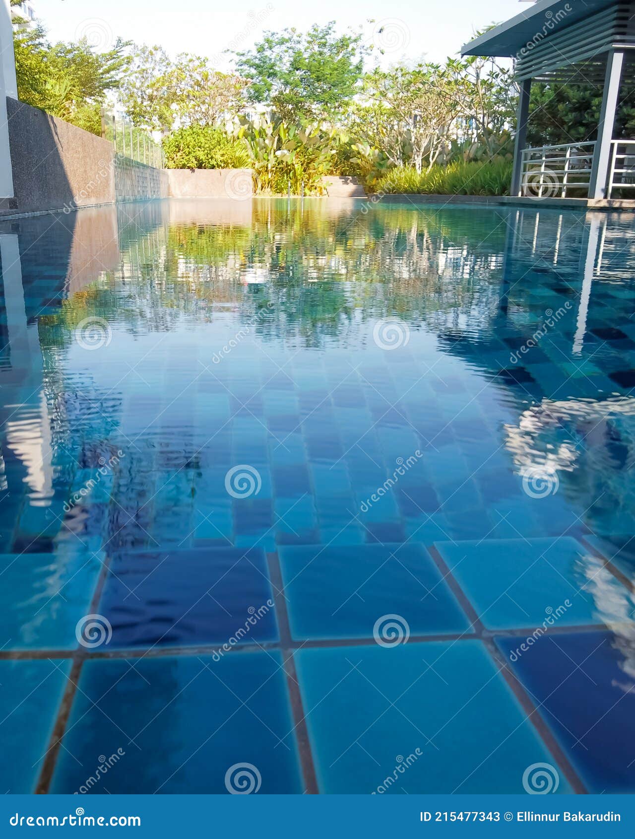Water Pool in Courtyard in Apartment Complex of Condominium Editorial ...