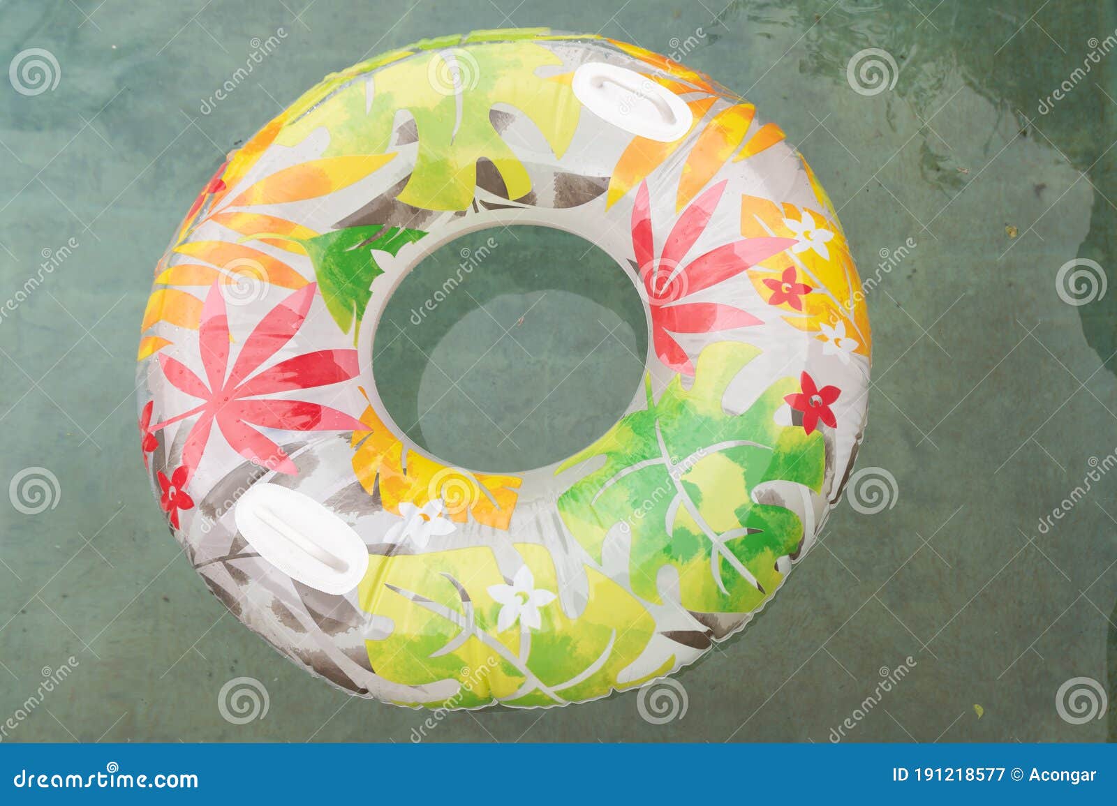 Water Pool Summer Background with Flower Pool Float Ring Stock Image ...