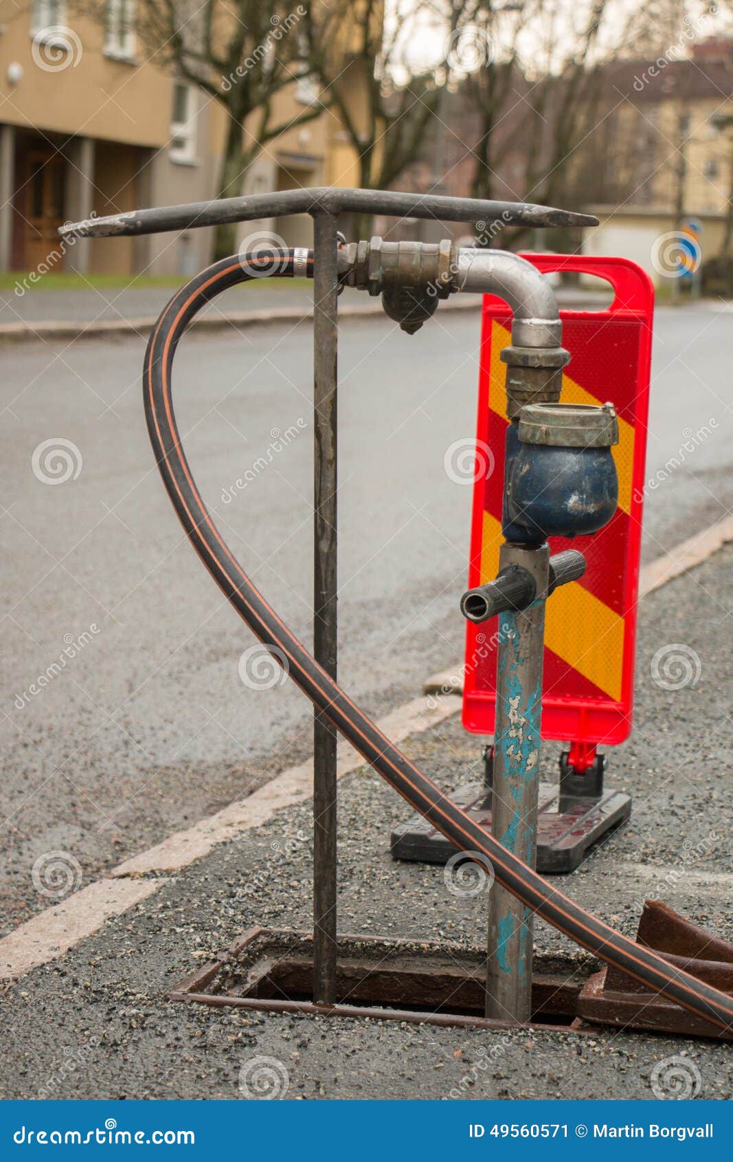 Water post stock image. Image of crane, hose, post, rain - 49560571