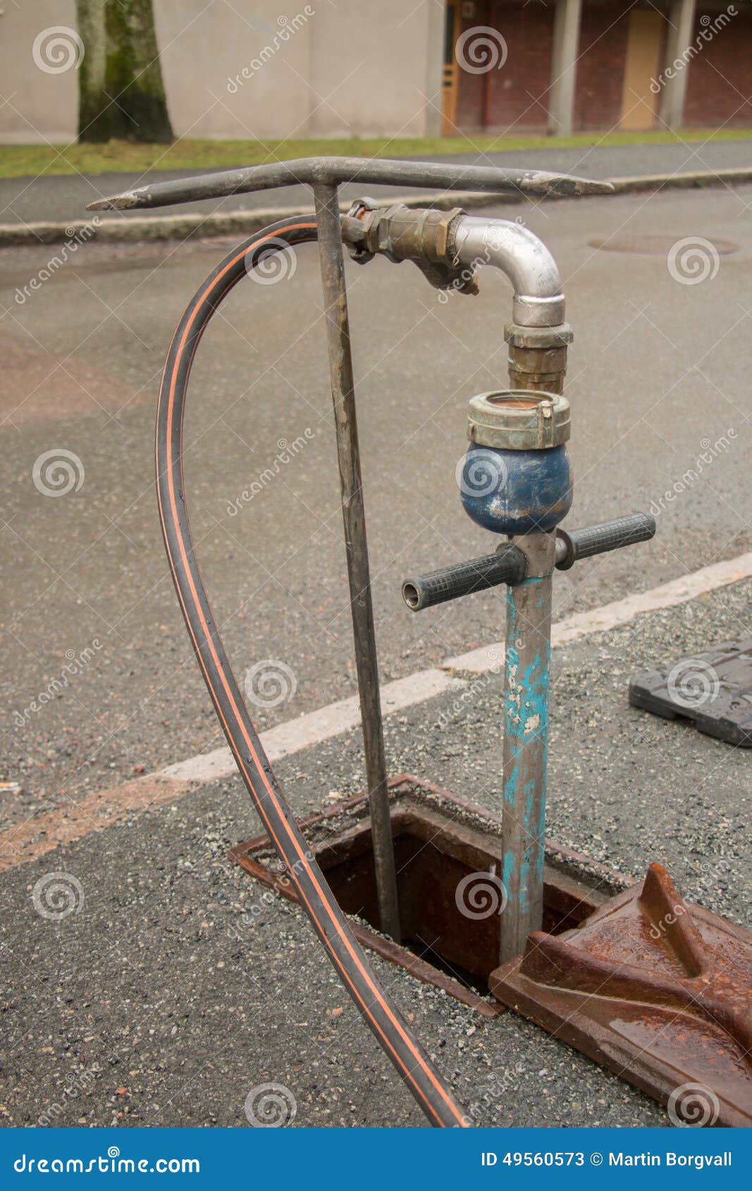 Water post stock image. Image of asphalt, warning, sidewalk - 49560573