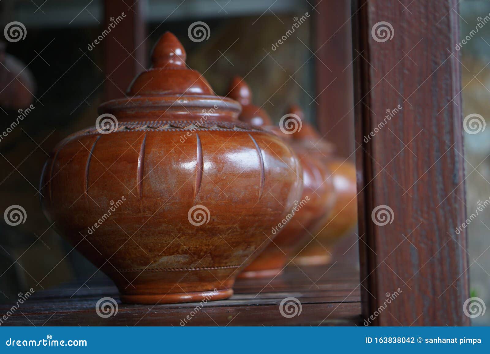 Water pot on shefe stock photo. Image of water, shefe - 163838042