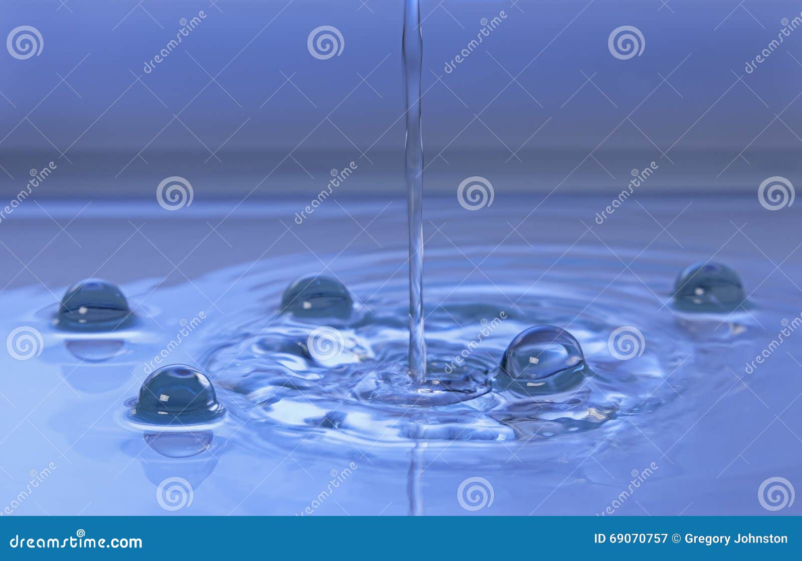 Water is Poured among Beads. Stock Image - Image of drop, ripple: 69070757