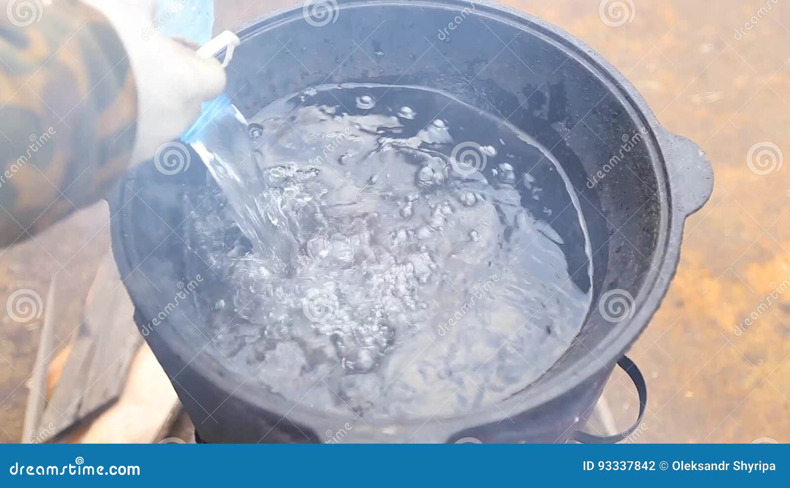 Water is Poured into the Cauldron Stock Footage - Video of outdoor ...