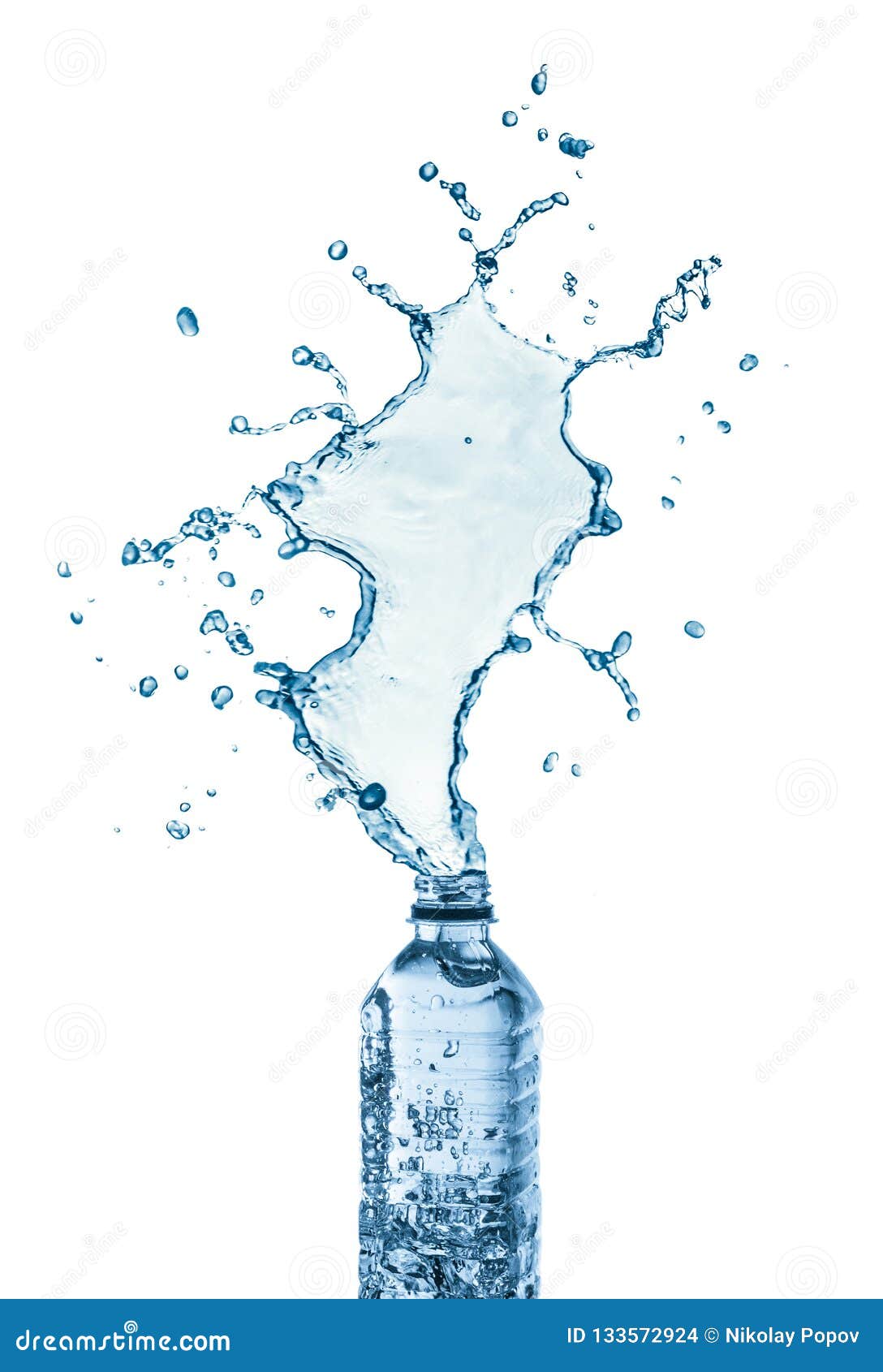 Water Pouring from the Bottle Stock Photo - Image of abstract, drops ...