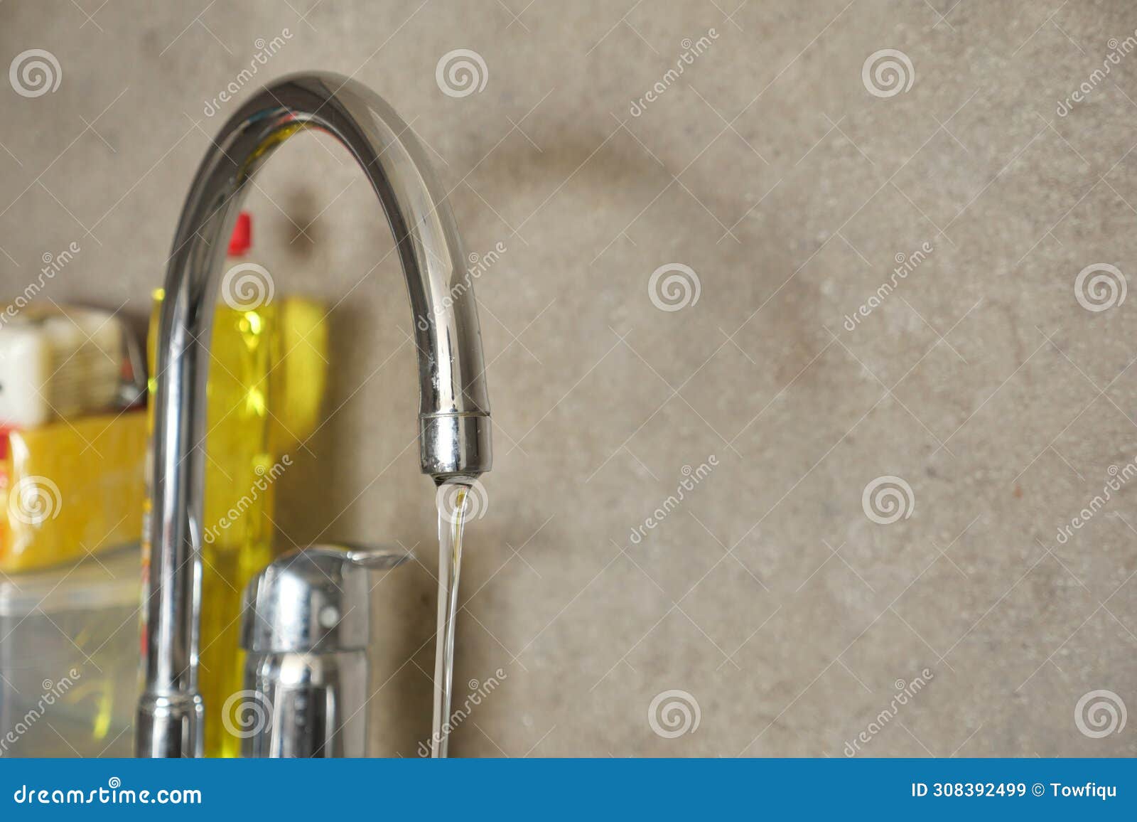 Water Pouring from a Faucet Tap Slow Motion Stock Image - Image of leak ...