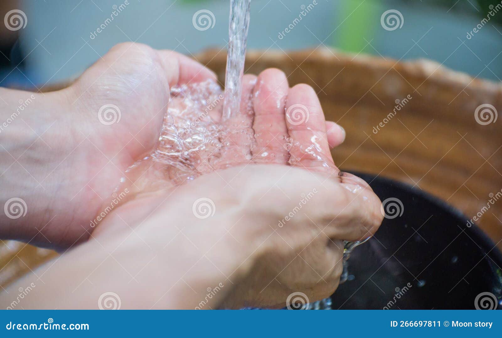 Water Pouring in a Man S Hand. Washing Hand Stock Image - Image of hand ...