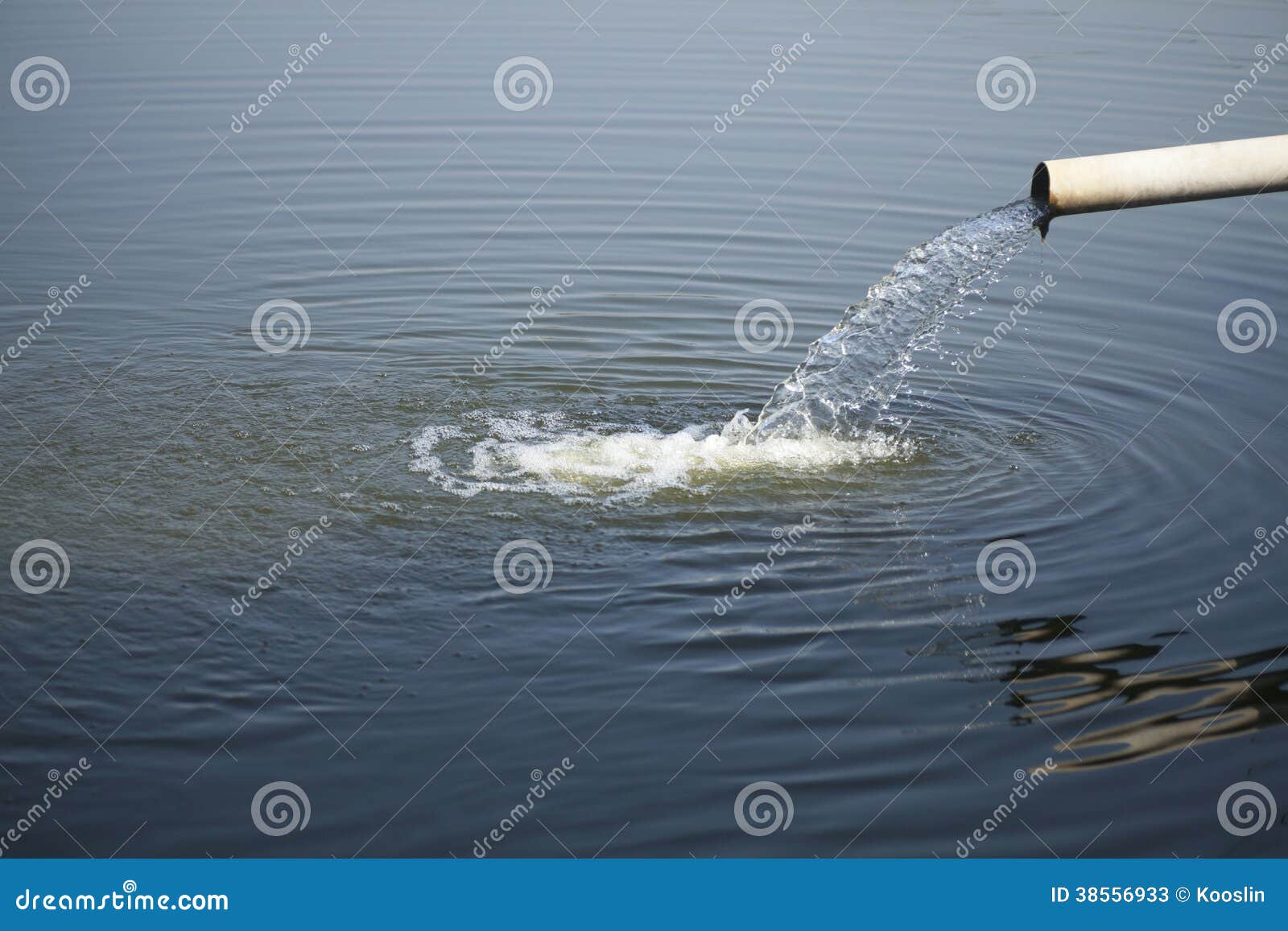 Water Pouring Out from Pipe Stock Image - Image of flowing, spray: 38556933