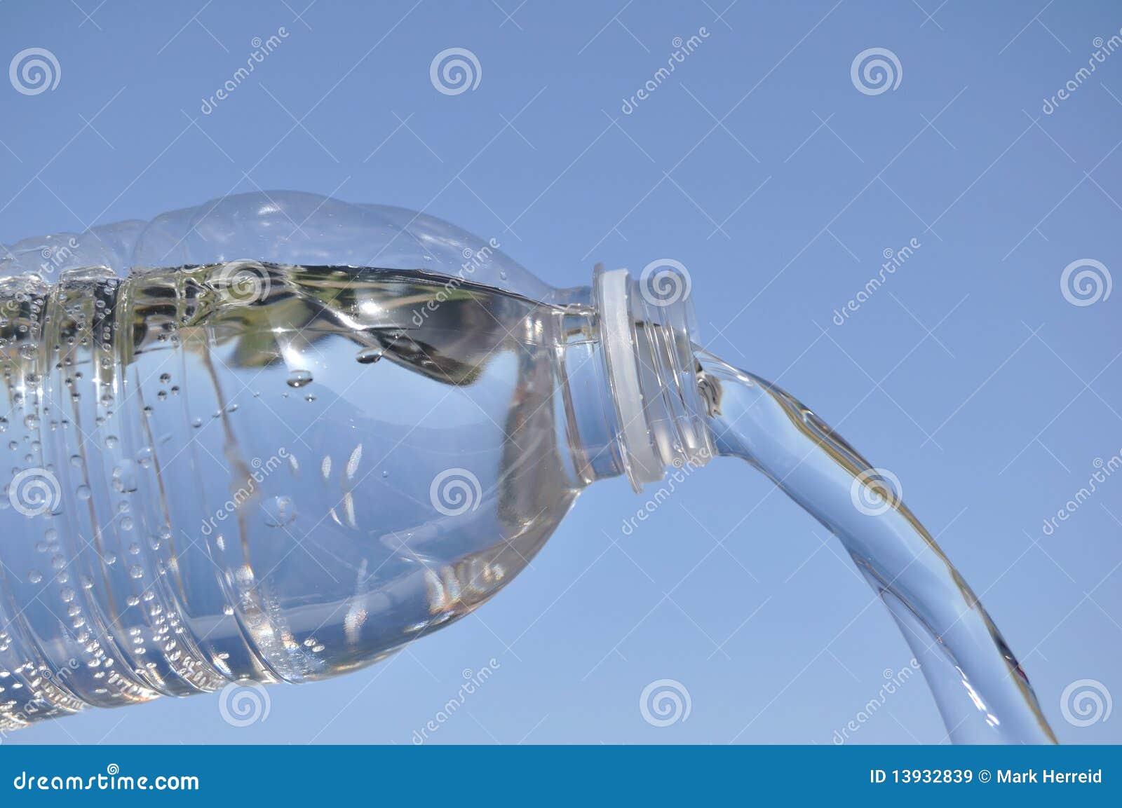 Water Pouring Out of Plastic Bottle Stock Image - Image of drink ...