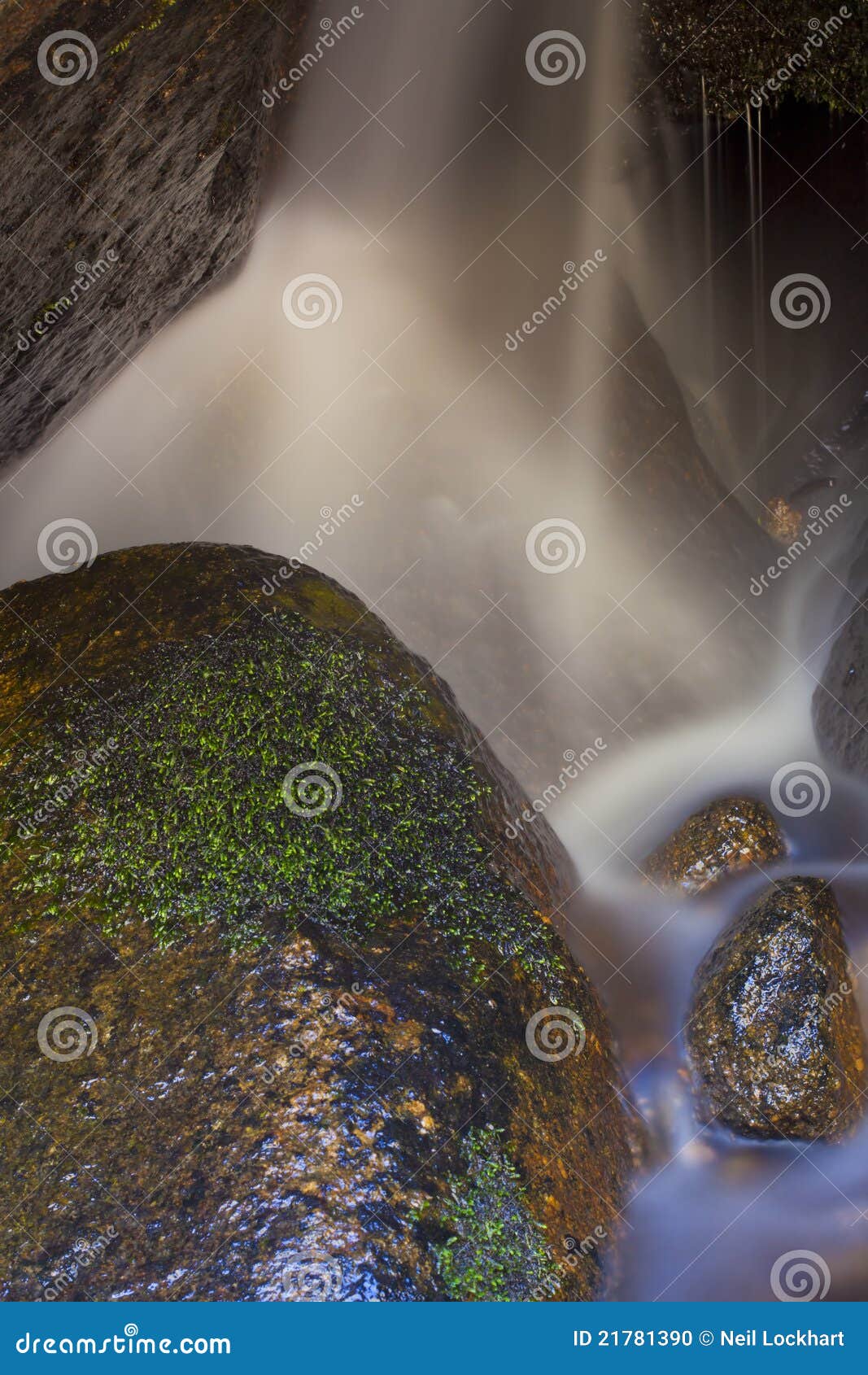 Water Pouring Over Rocks stock photo. Image of river - 21781390