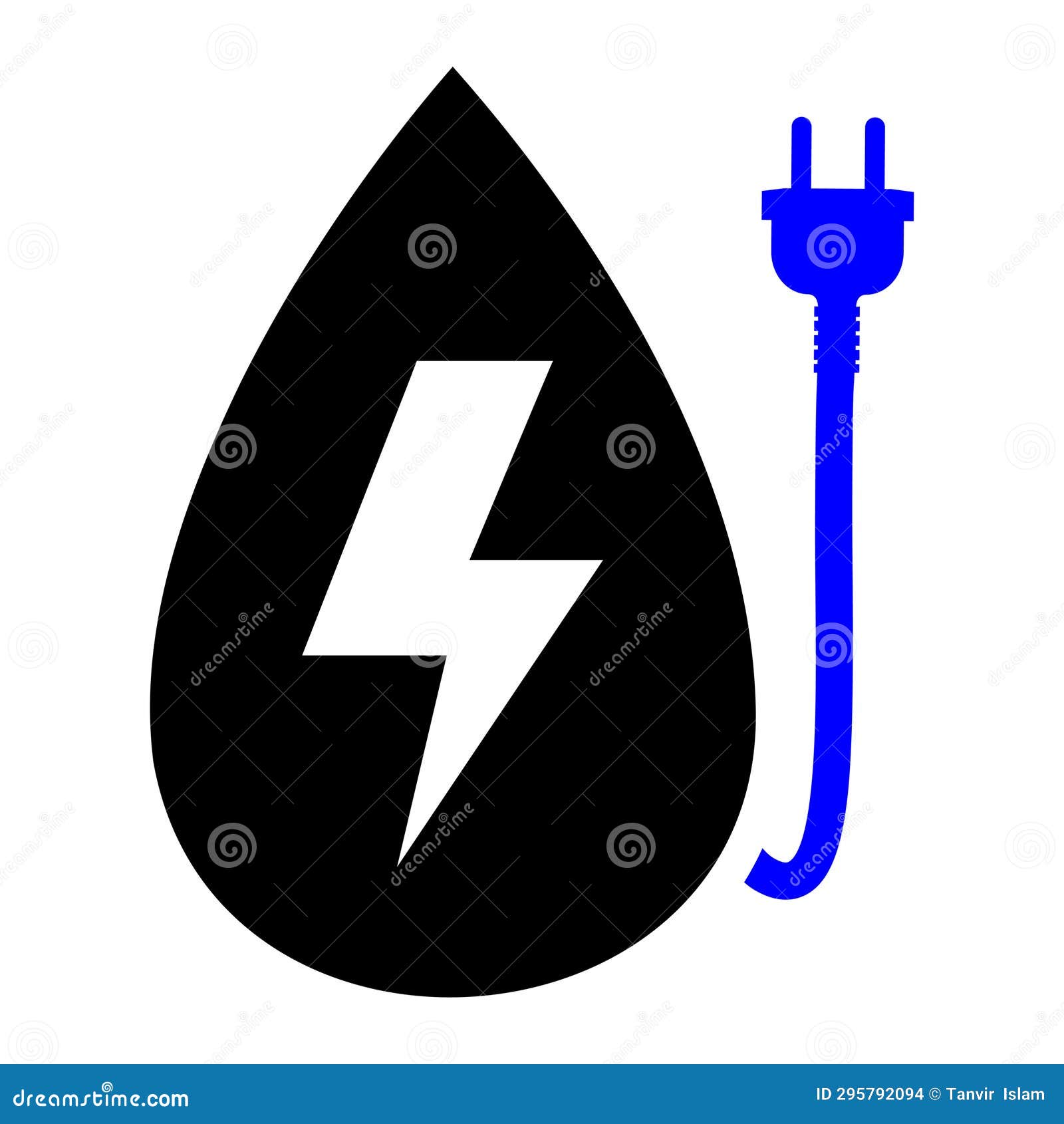 Water Power Icon stock vector. Illustration of renewable - 295792094
