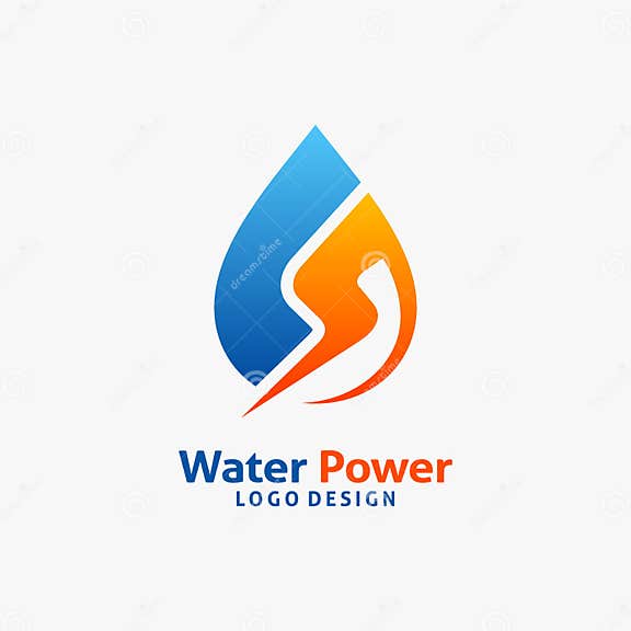 Water power logo design stock vector. Illustration of care - 274772016