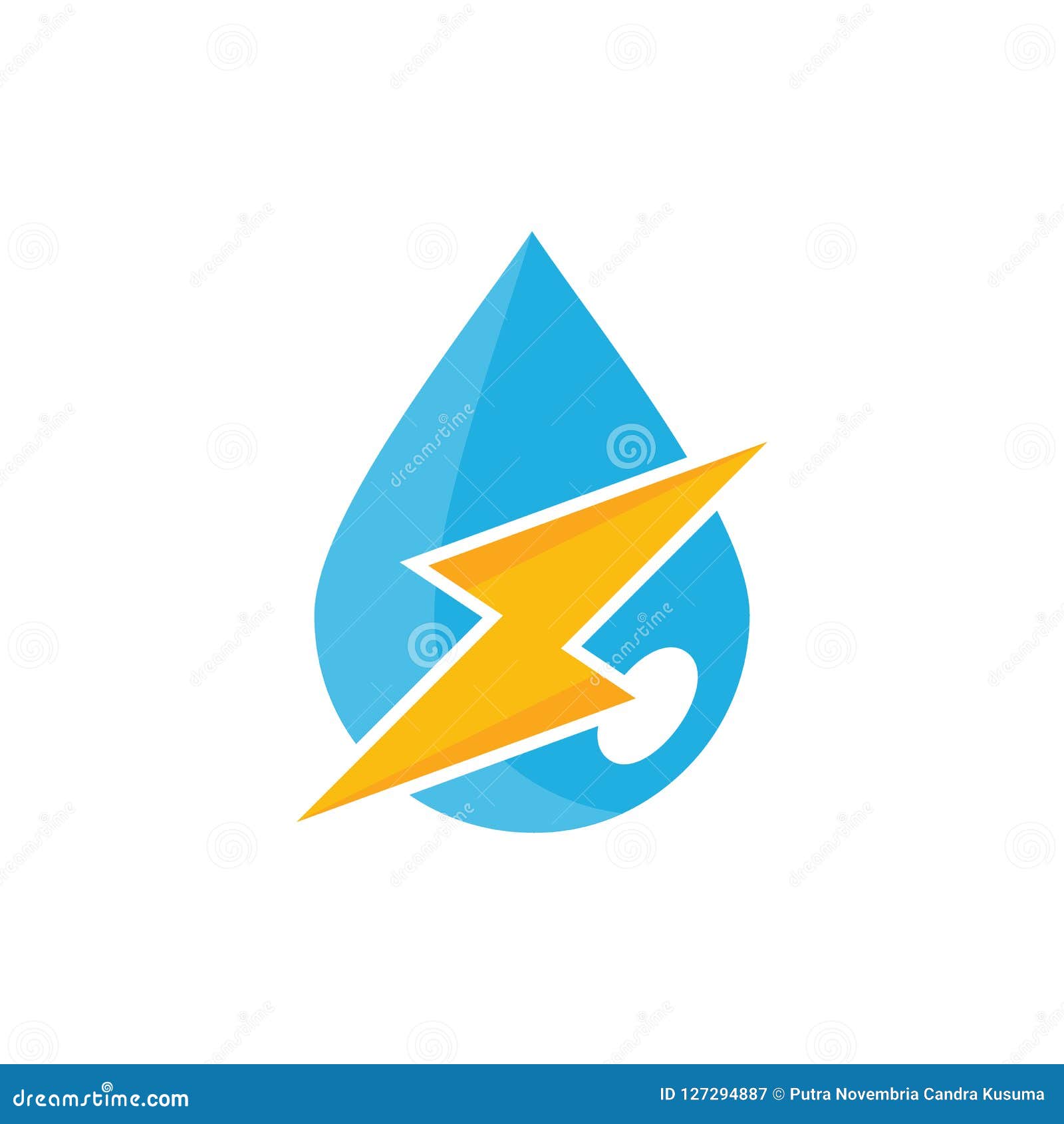 Water Power Logo Icon Design Stock Vector - Illustration of liquid ...