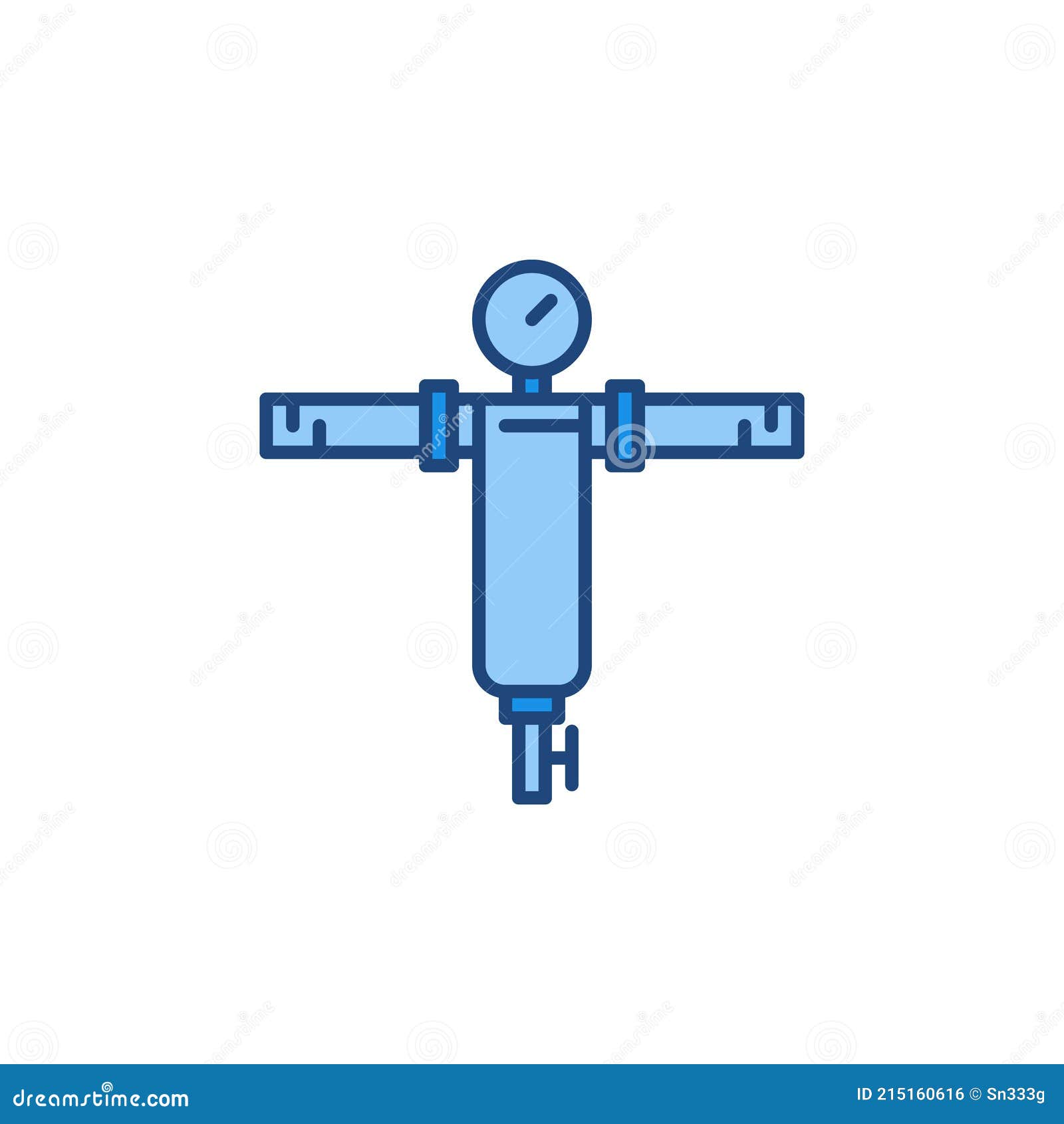 Water Pre-filter with Self-Cleaning Vector Colored Icon Stock Vector ...