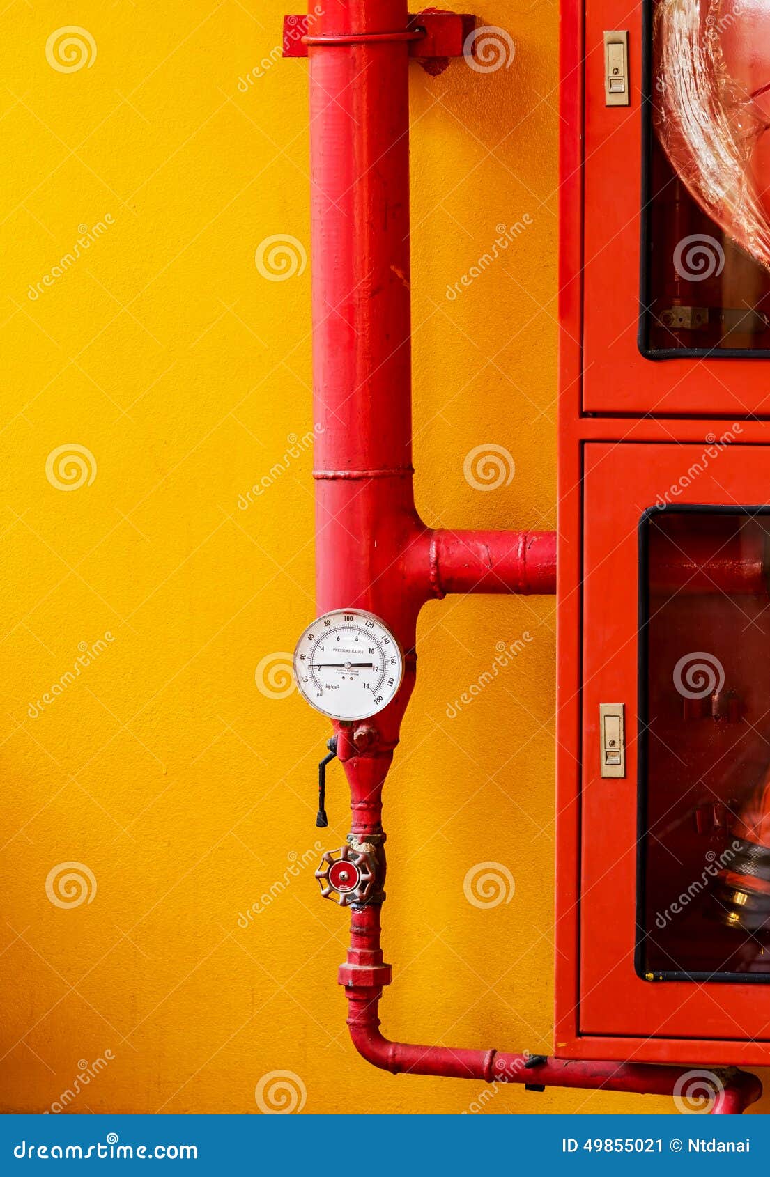 Water pressure gauge stock image. Image of valve, engine - 49855021