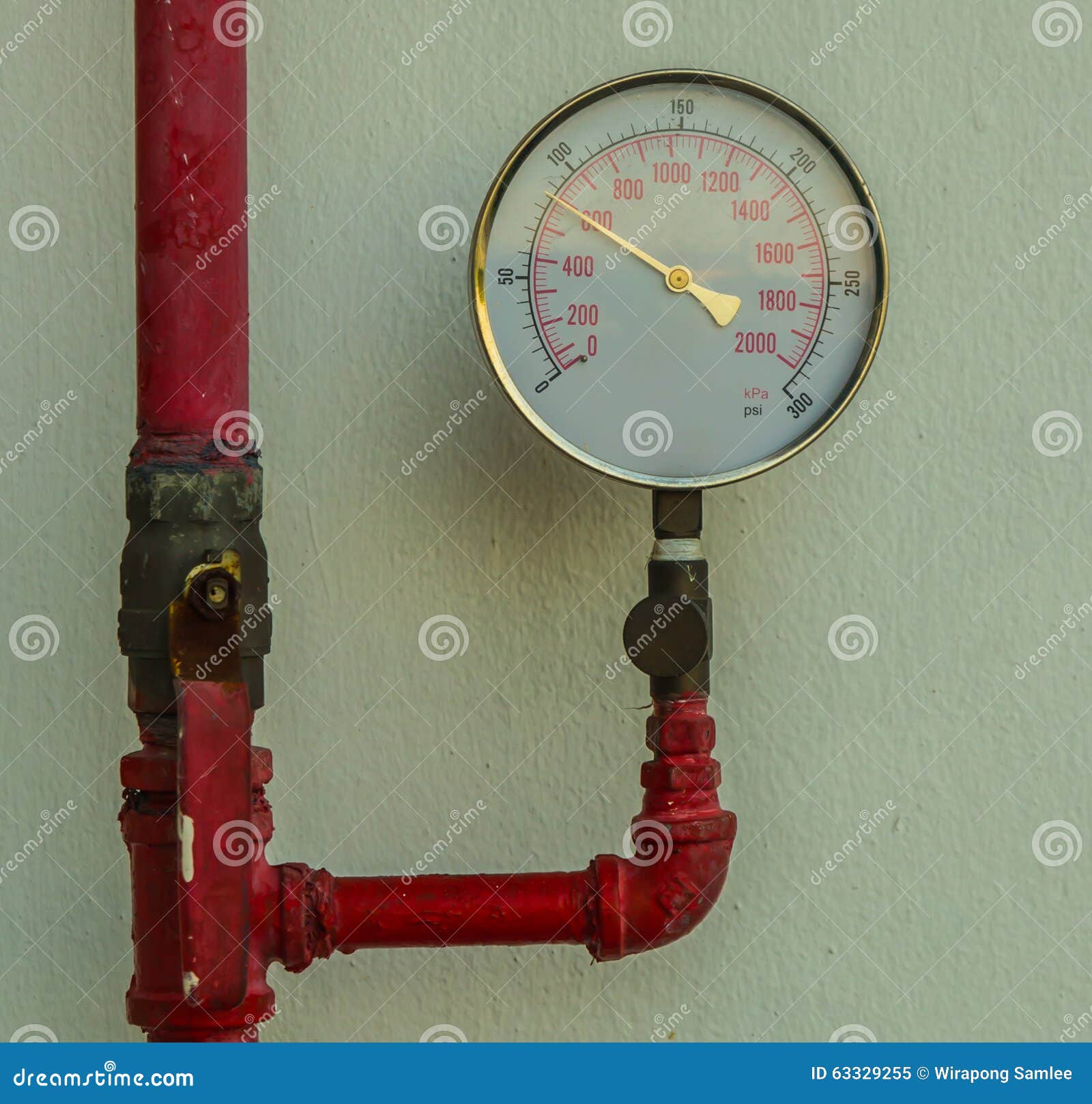 Water pressure gauge meter stock image. Image of tool - 63329255