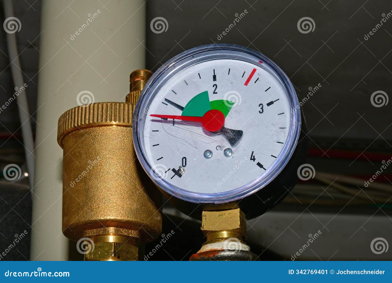 Red Oil Pressure Indicator On The Car Dashboard. Engine Lubrication ...