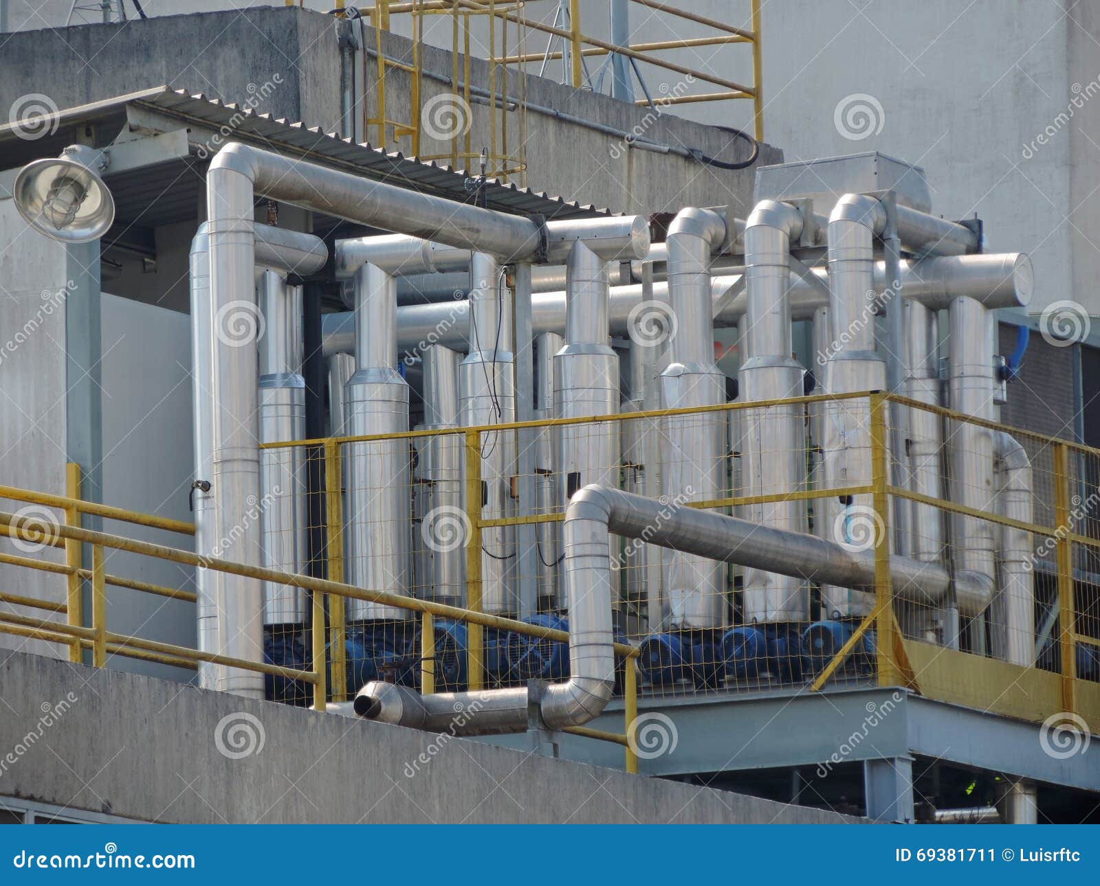 Water processing system stock image. Image of installation - 69381711
