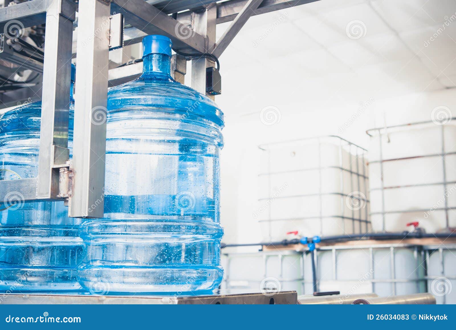 Water production line stock image. Image of bottle, beverage - 26034083