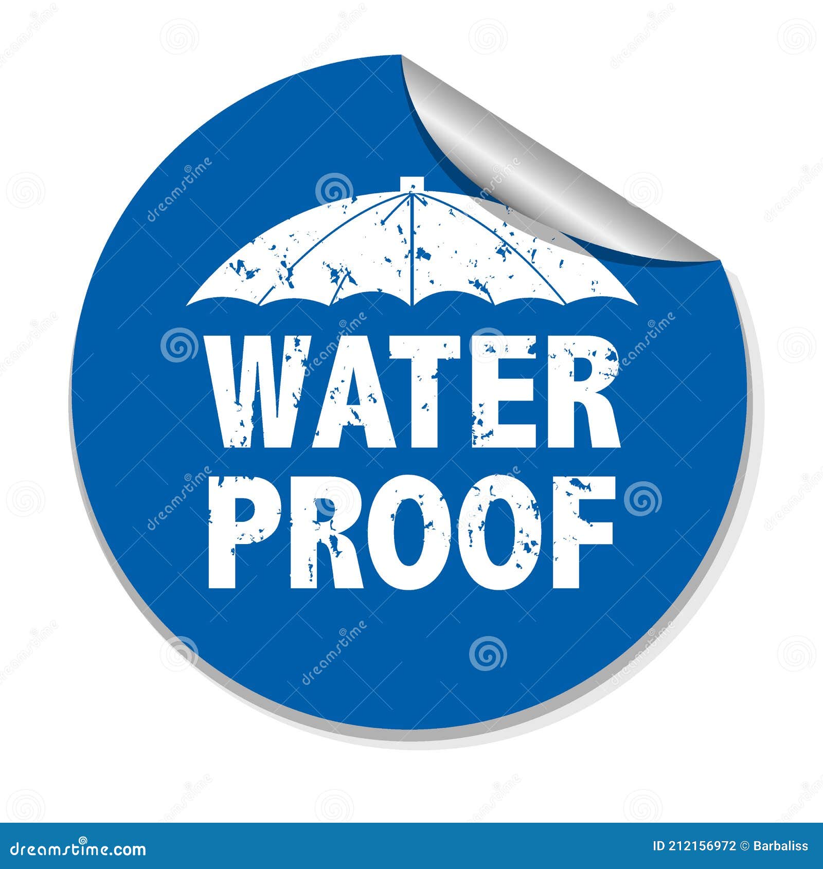 Water Proof Logo Cartoon Vector | CartoonDealer.com #79736951