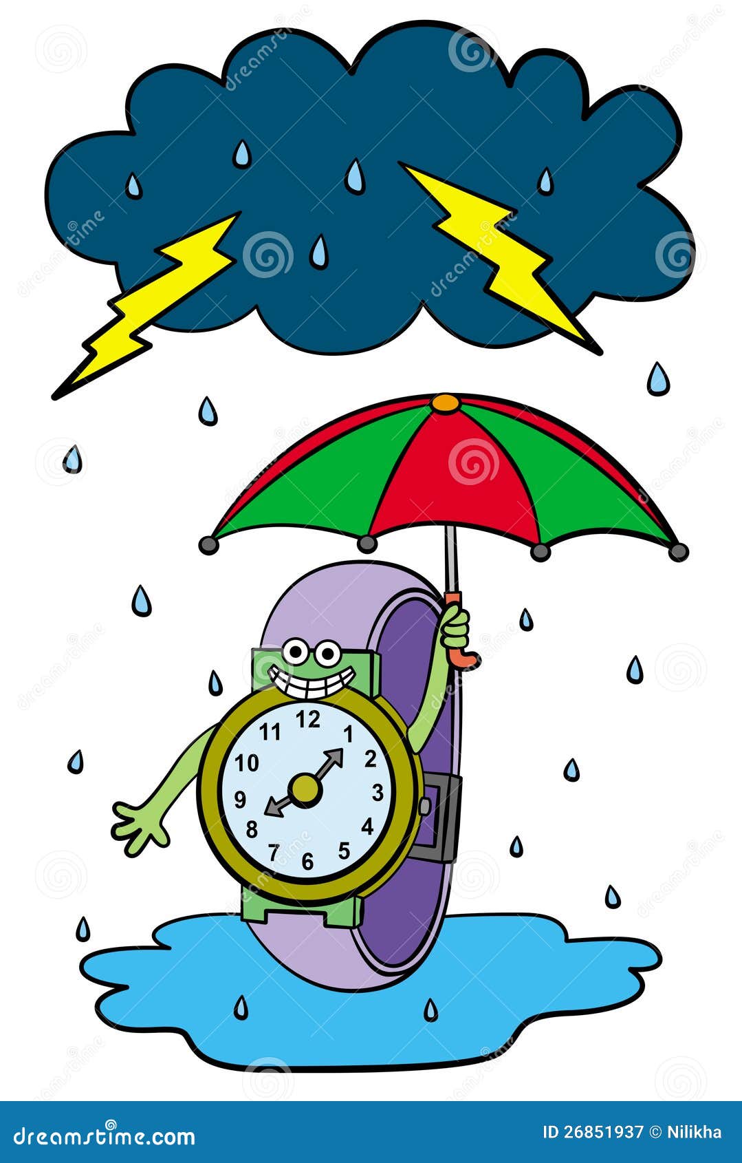 Water proof watch stock illustration. Illustration of resist - 26851937