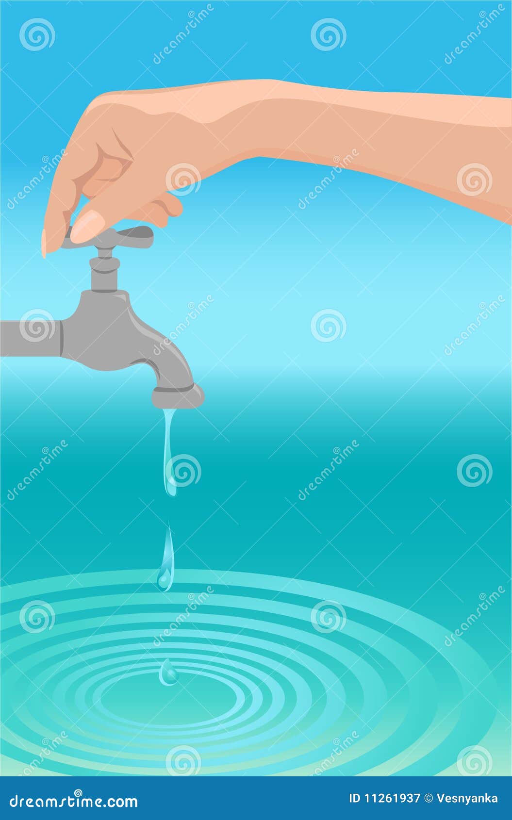 Water protection stock vector. Illustration of human - 11261937