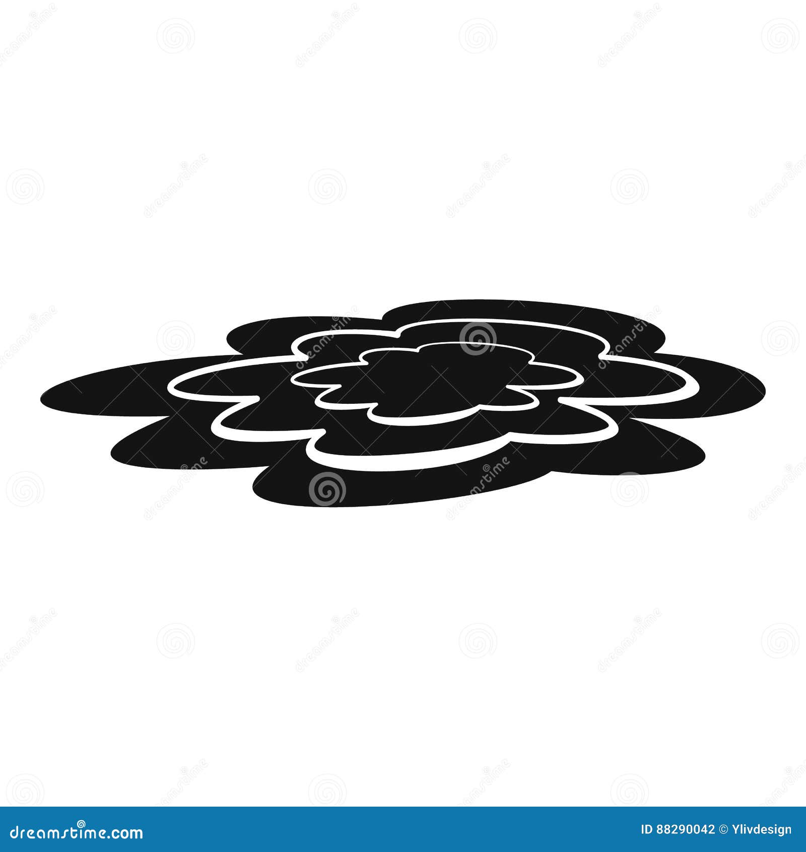 Water Puddle Icon, Simple Style Stock Vector - Illustration of simple ...