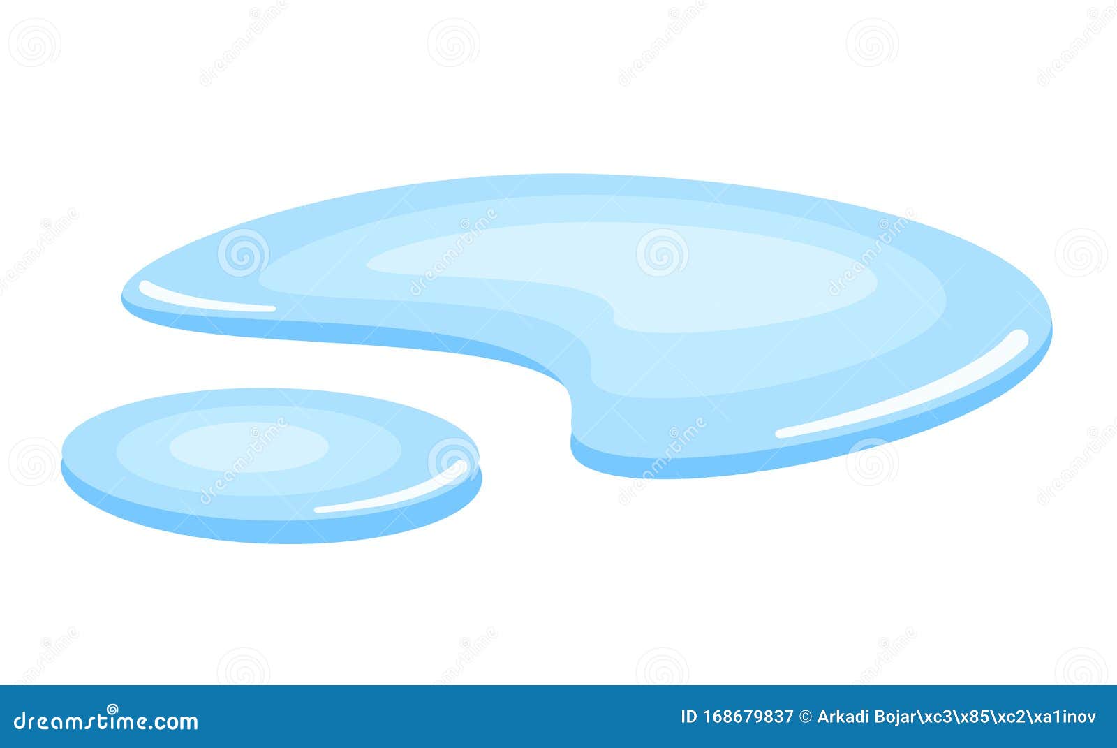 Water Puddle Vector Cartoon | CartoonDealer.com #168679837