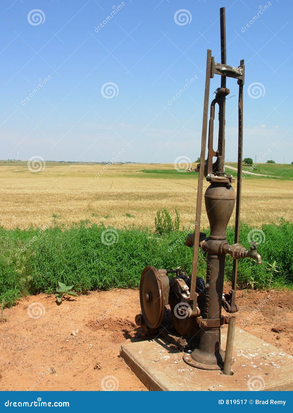 Water pump stock image. Image of field, farm, blue, life - 819517