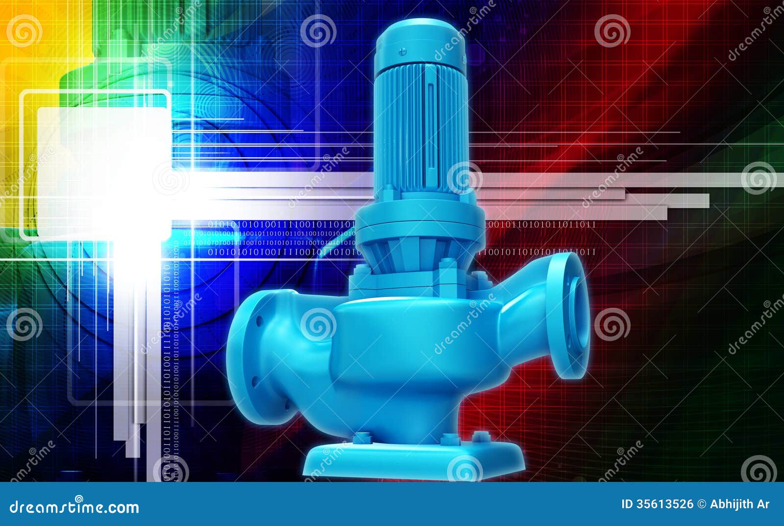 Water pump stock illustration. Illustration of engine - 35613526