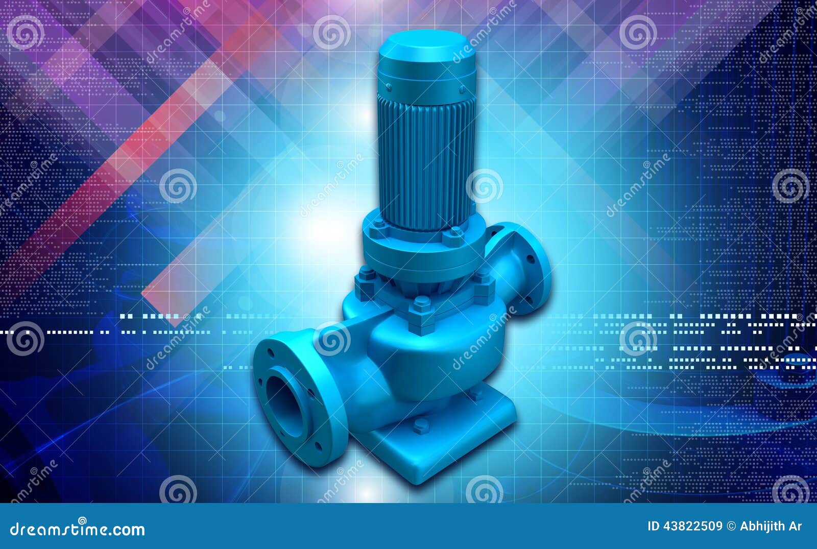 Water pump stock illustration. Illustration of engine - 43822509
