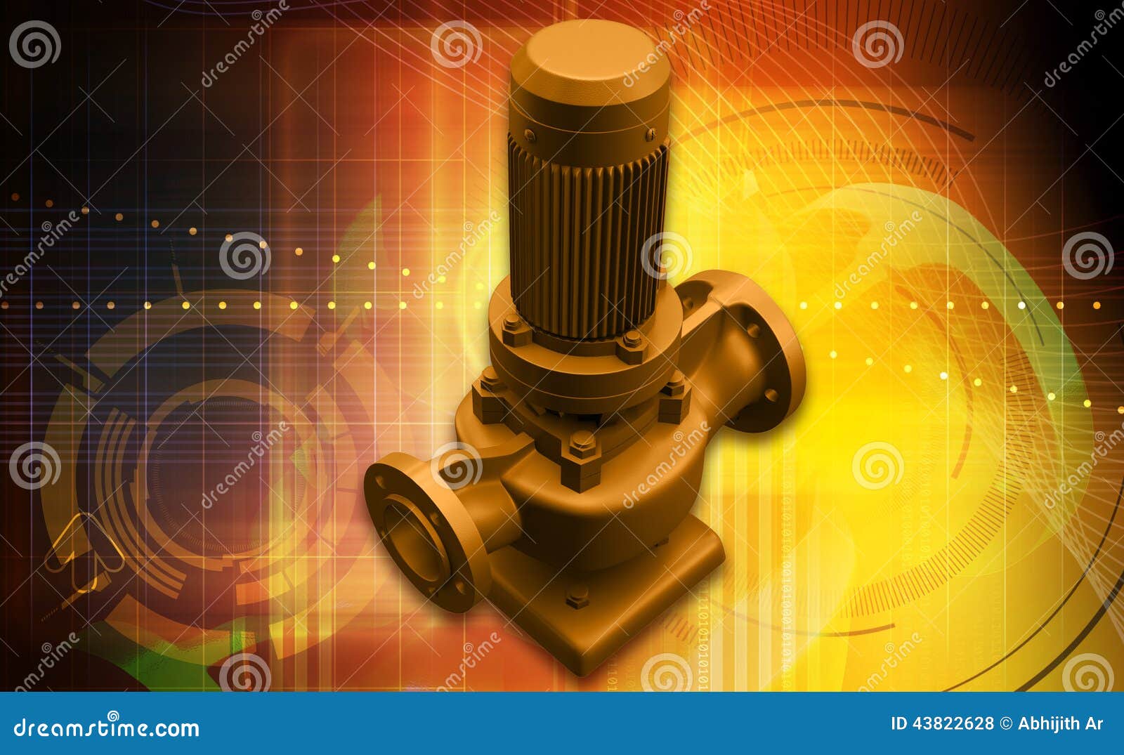 Water pump stock illustration. Illustration of building - 43822628