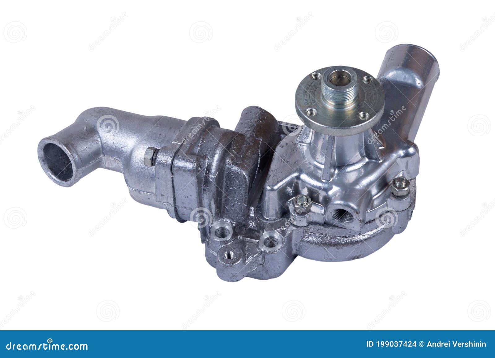 Water Pump in the Engine Forces the Liquid Flow in the Cooling System ...