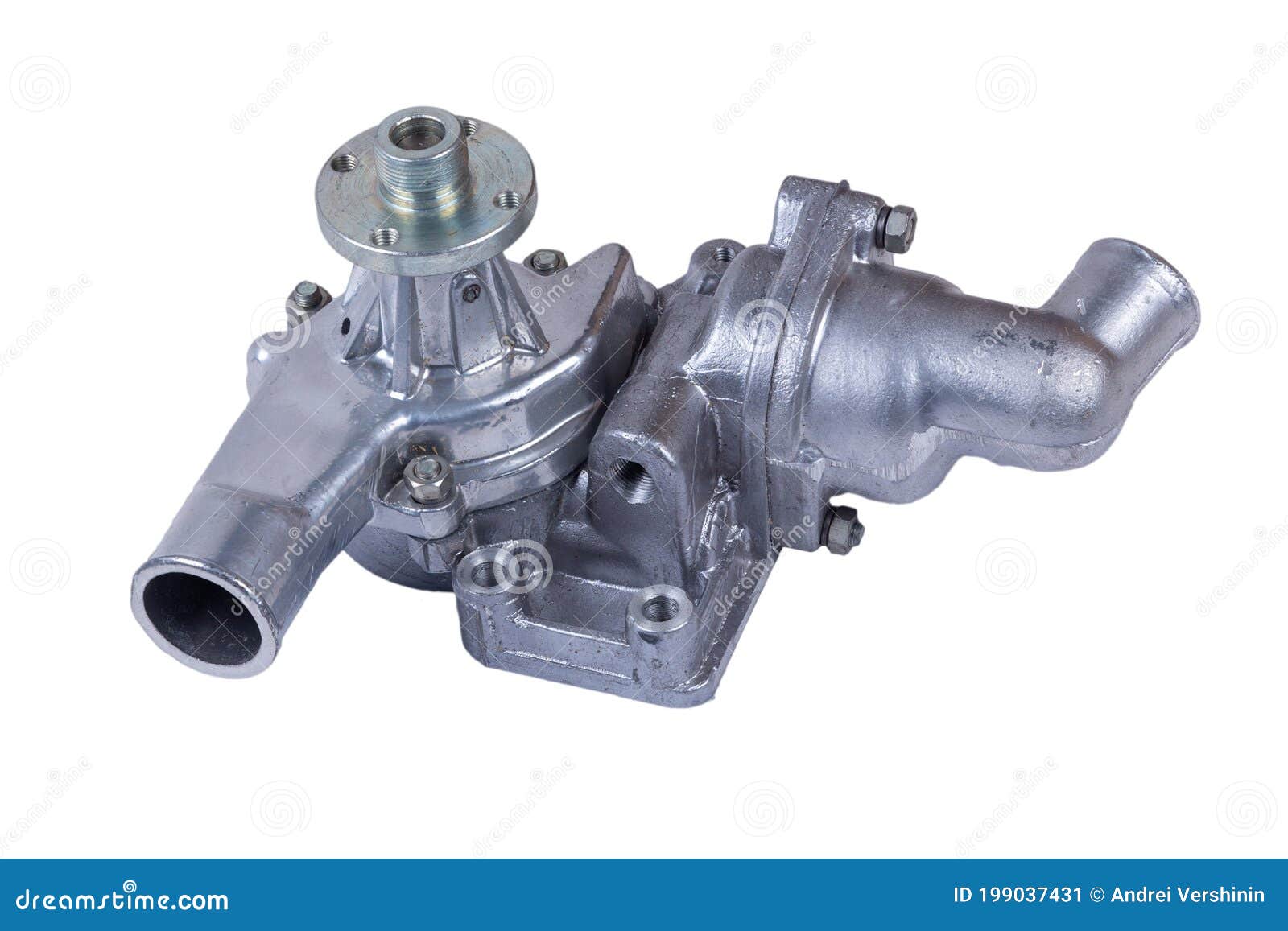 Water Pump in the Engine Forces the Liquid Flow in the Cooling System ...