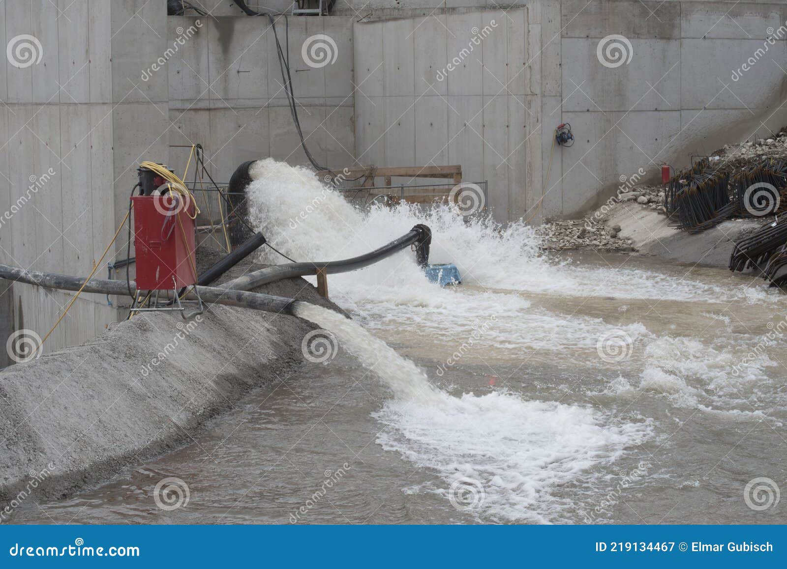 Water Pump in Hydraulic Engineering Stock Image - Image of ...