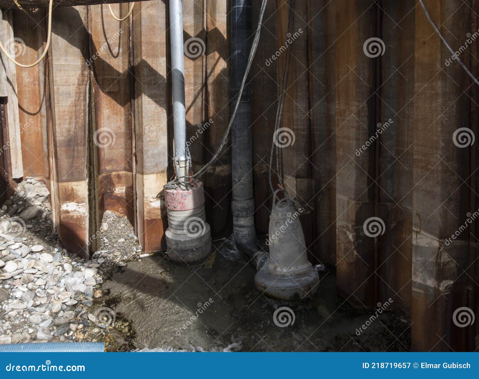 Water Pump in Hydraulic Engineering Stock Image - Image of ...
