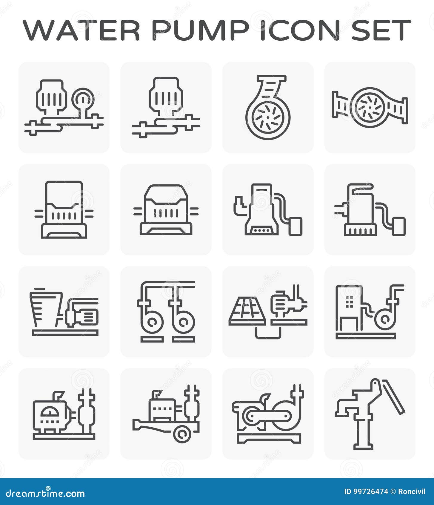 Water pump icon stock vector. Illustration of equipment - 99726474
