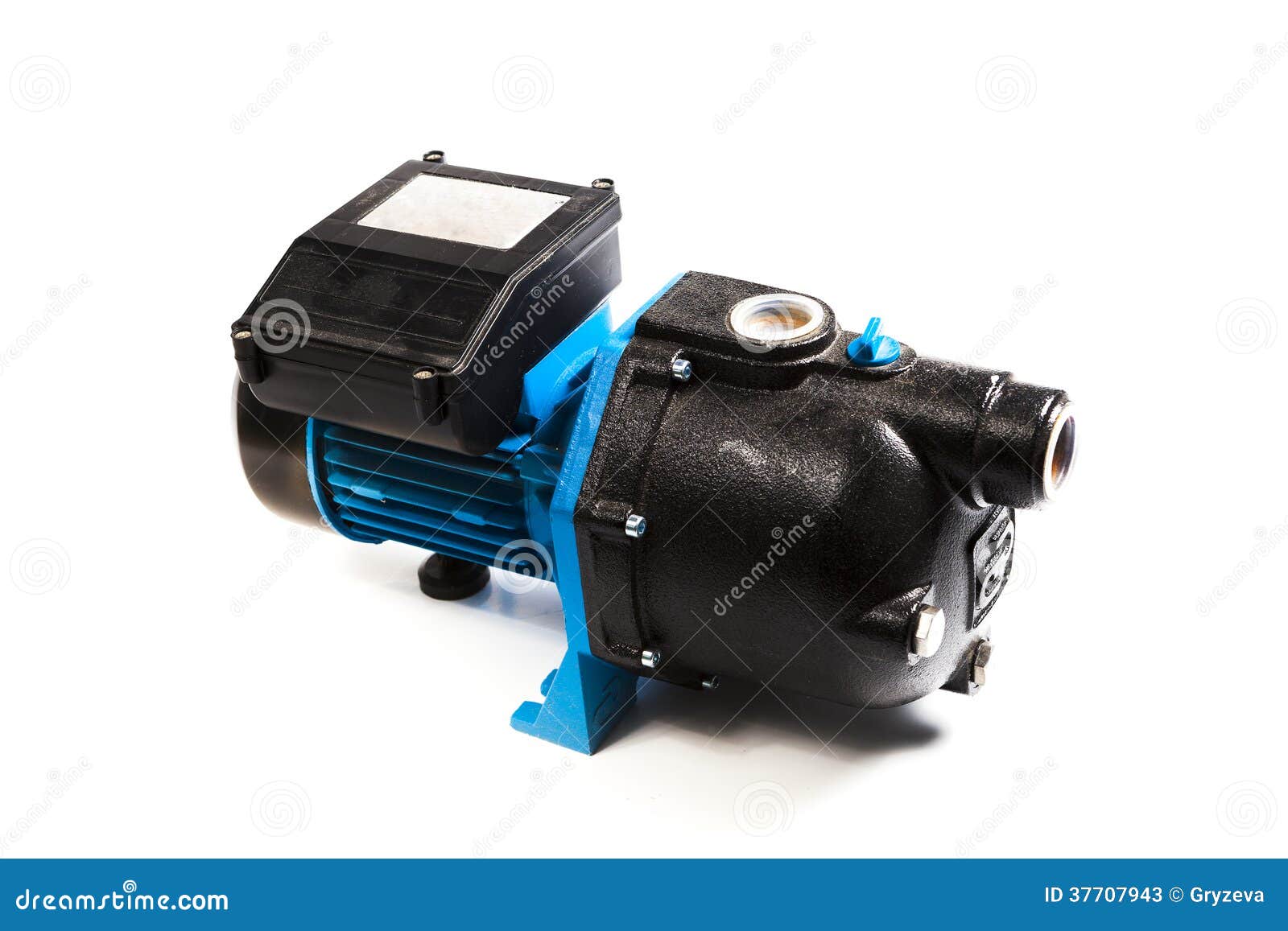 Water Pump Isolated on a White Background Stock Image - Image of pumps ...