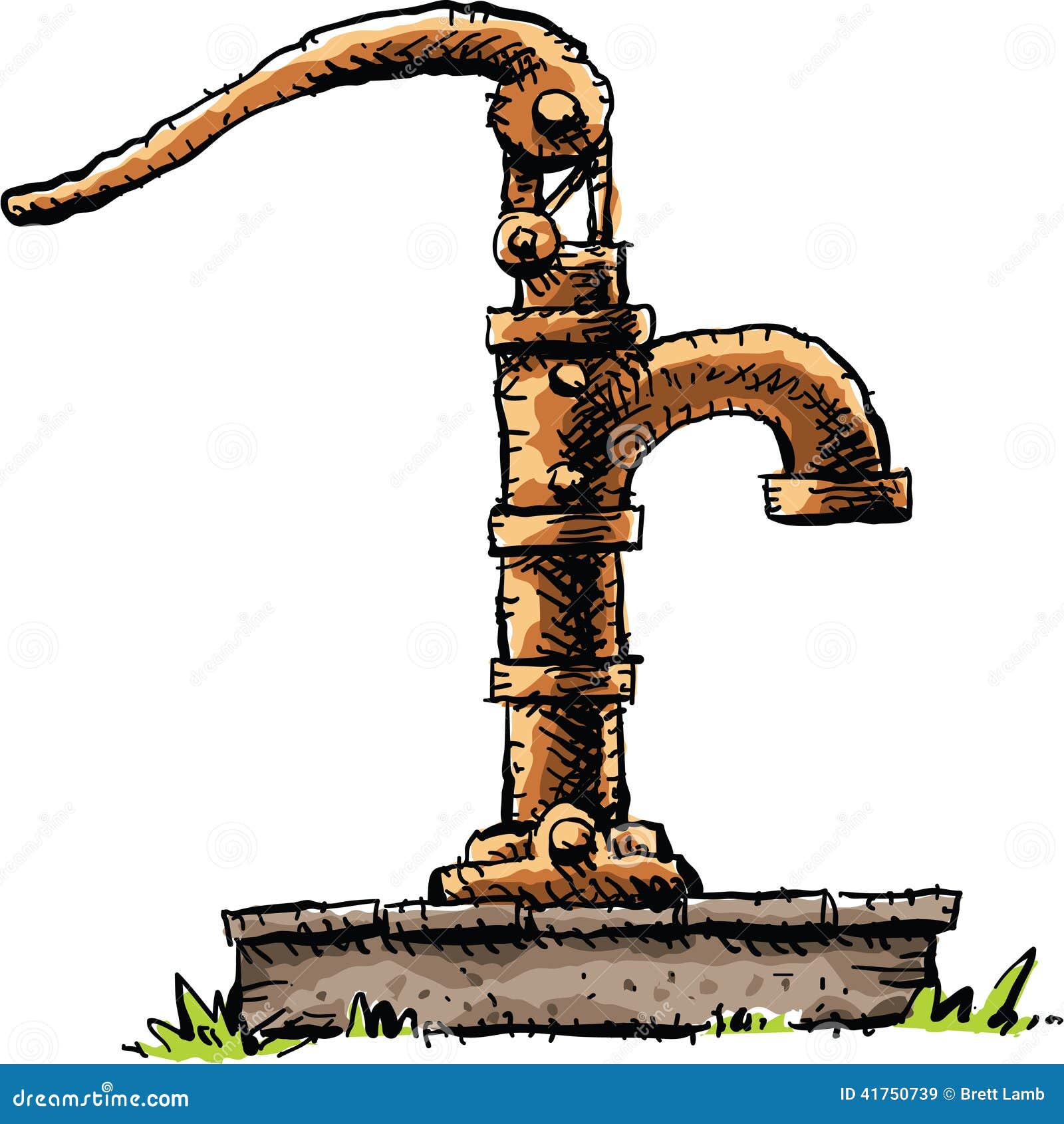 Water Pump stock illustration. Illustration of cartoon - 41750739