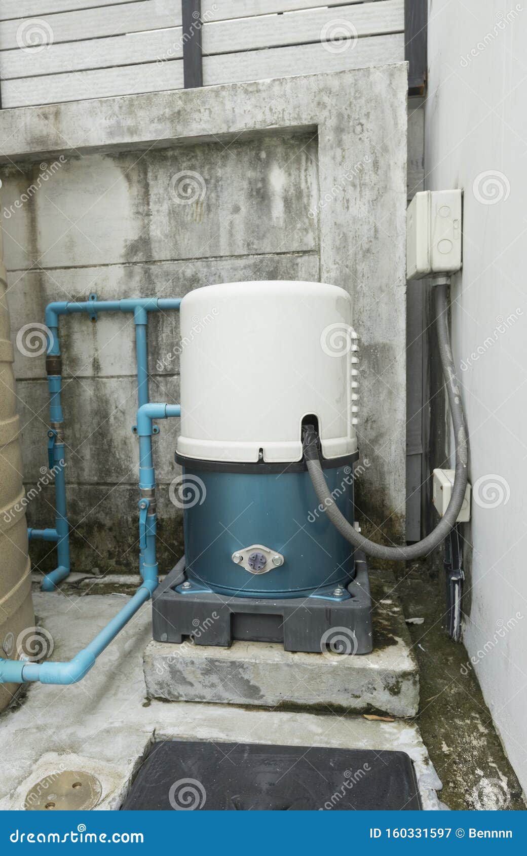 Water Pump System, Motors Driving of Home Stock Image - Image of ...