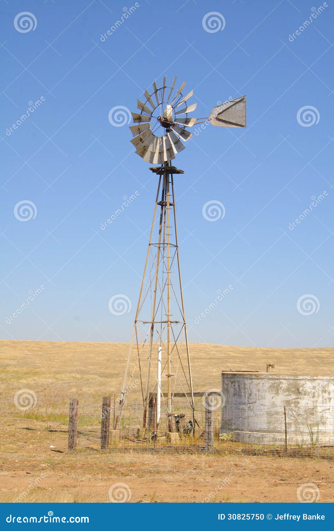 Water pump stock photo. Image of landscape, mill, prairie - 30825750