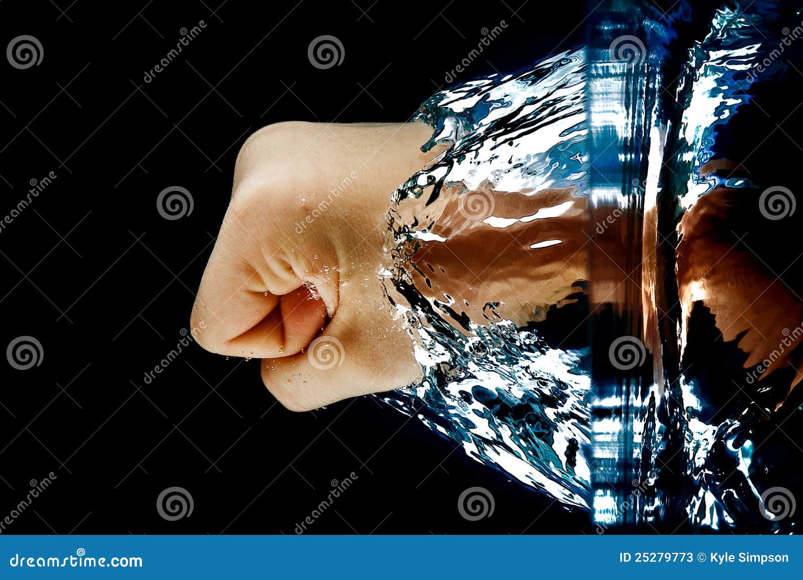 Water Punch stock image. Image of black, displacement - 25279773