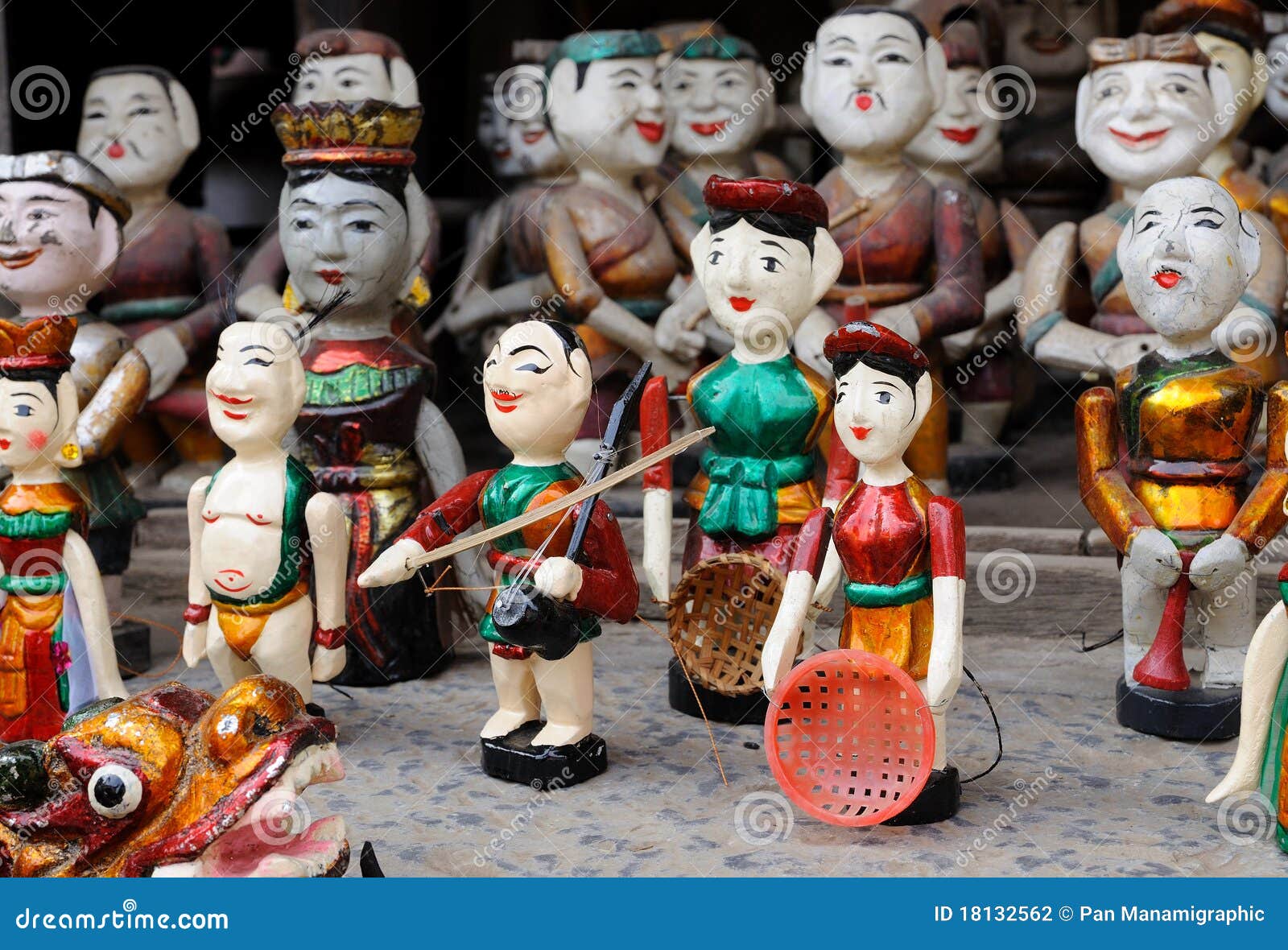 Water puppet stock photo. Image of performance, love - 18132562