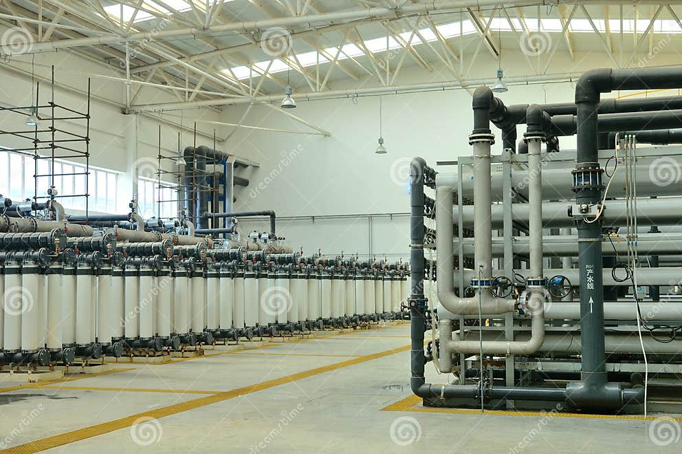 Water purification factory stock photo. Image of purity - 21230906