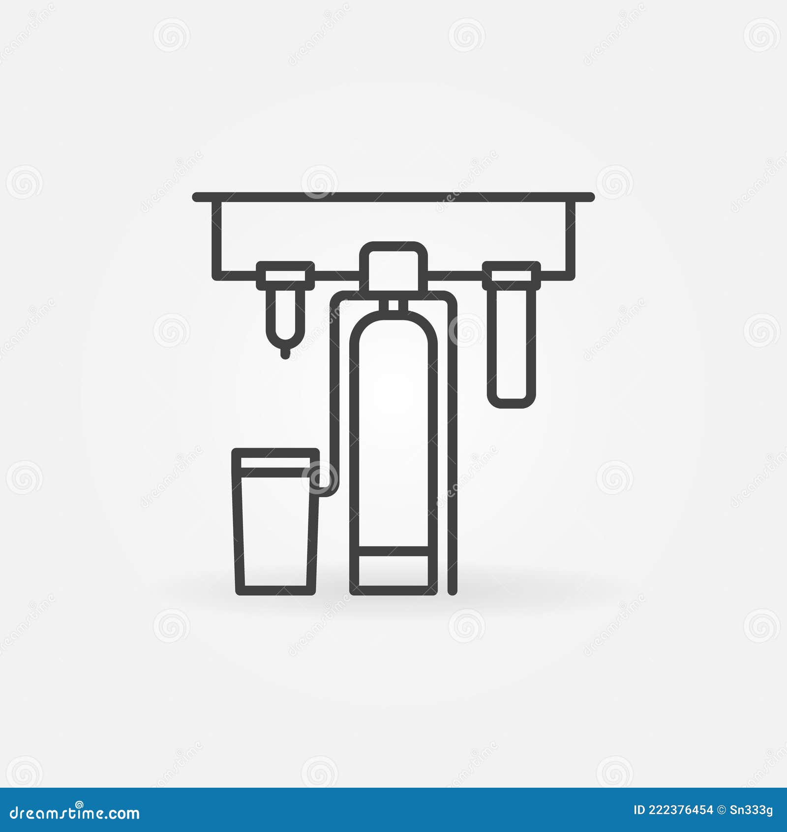 Water Purification Process Filtration Systems Vector Icon Stock Vector ...